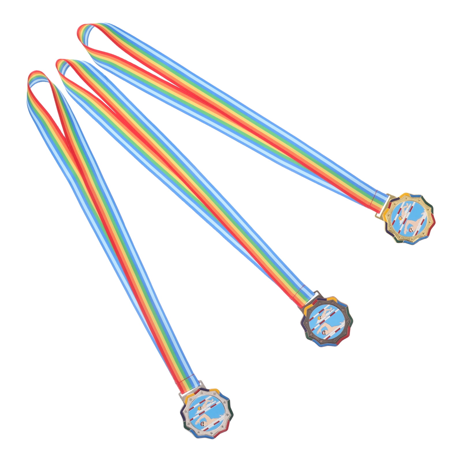 TABLZONE 3pcs Tournament Medals Assorted Color Metal Medal For Students ...