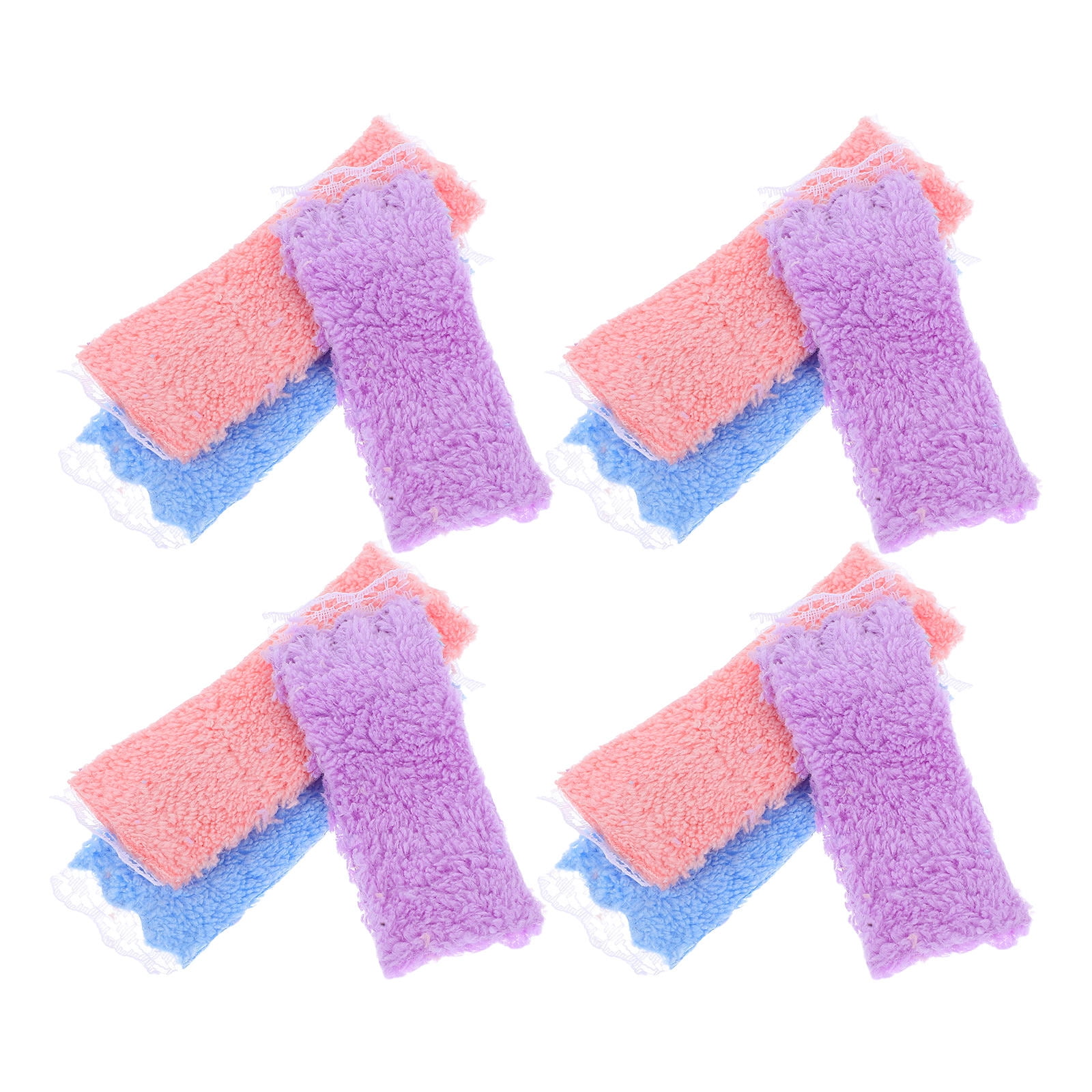 TABLZONE 4 Sets Dollhouse Mini Towels Cloth Assorted Color Educational ...