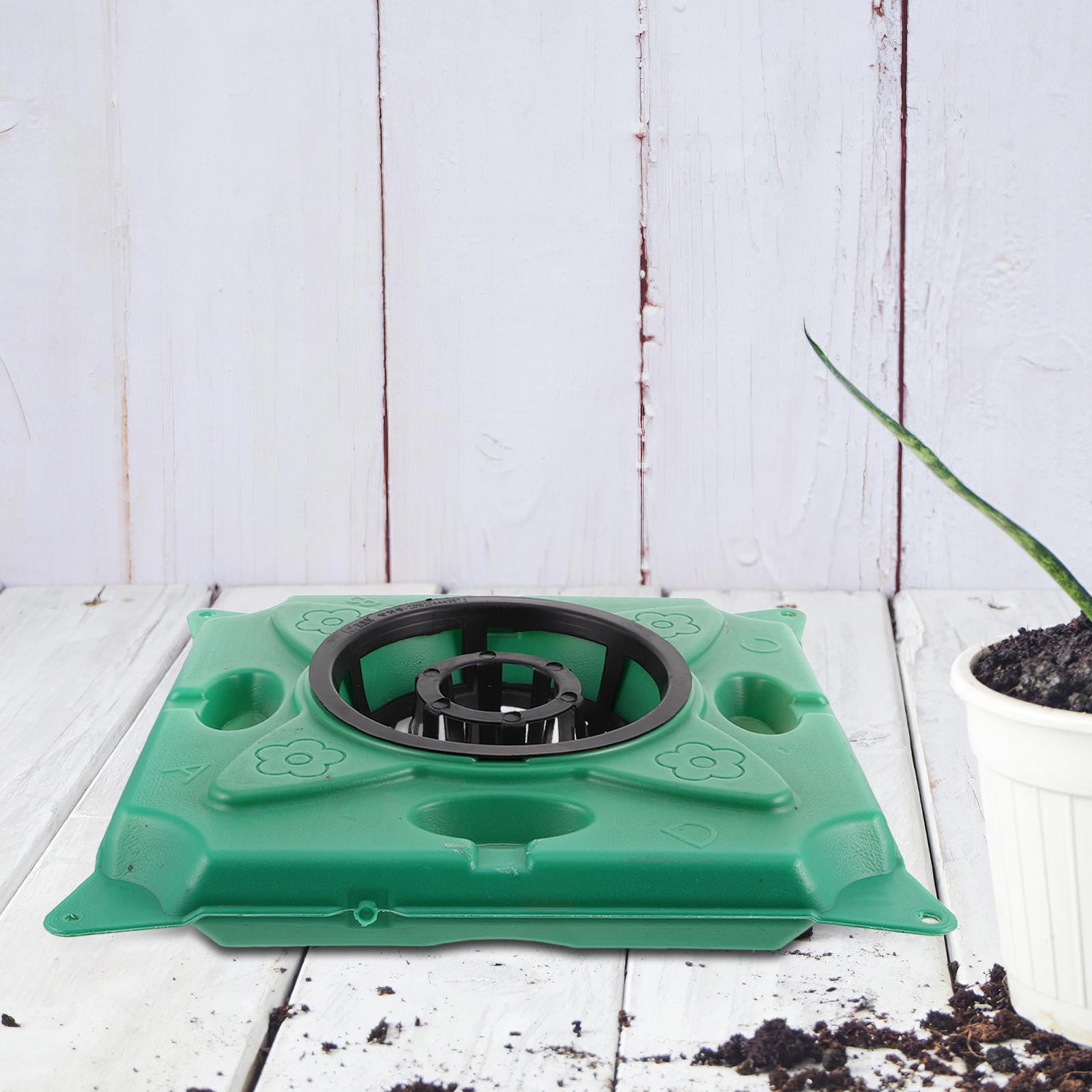 TABLZONE 4 Sets Floating Water Mats Plastic Green Hydroponic Planter ...