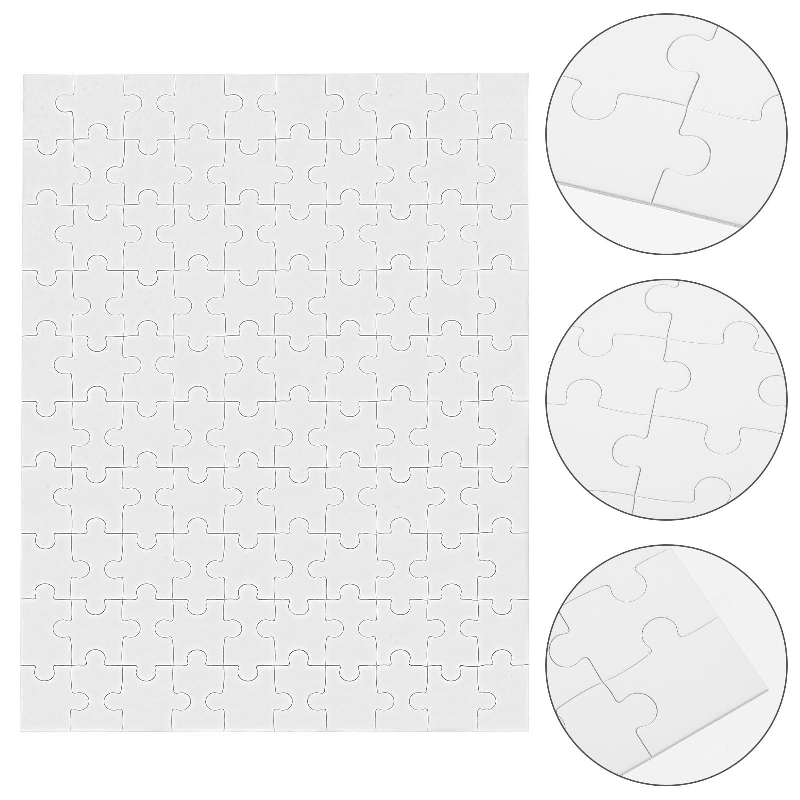 TABLZONE Beige DIY Blank Puzzles, Wooden and Paper, for Creative ...
