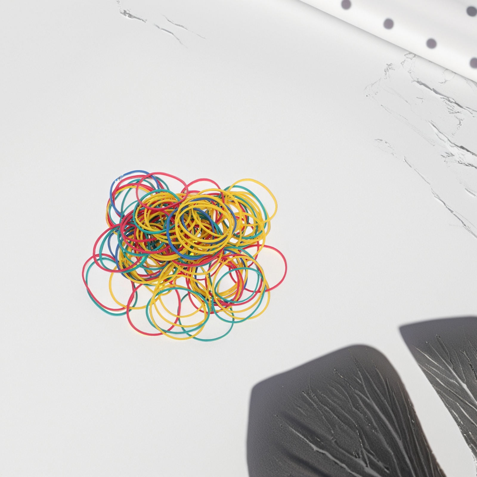 TABLZONE 400pcs Thick Rubber Bands for Packaging Multi-colored Rubber ...