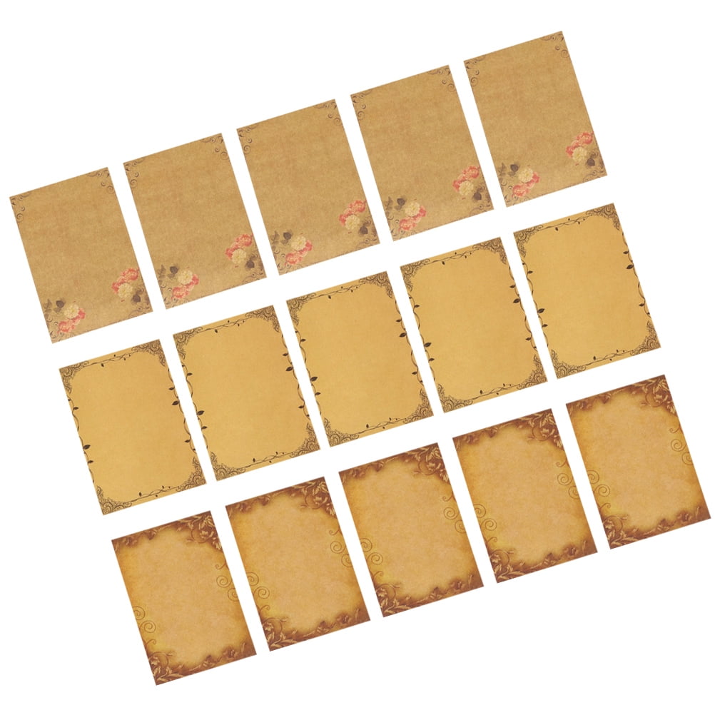 TABLZONE Assorted Color Note Paper Vintage Kraft Writing Paper European ...