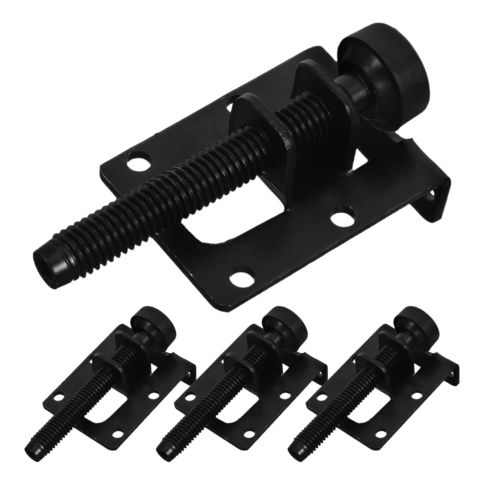 TABLZONE 4PCS Corner Leveling Feet for Wardrobes PVC Steel Black Height ...