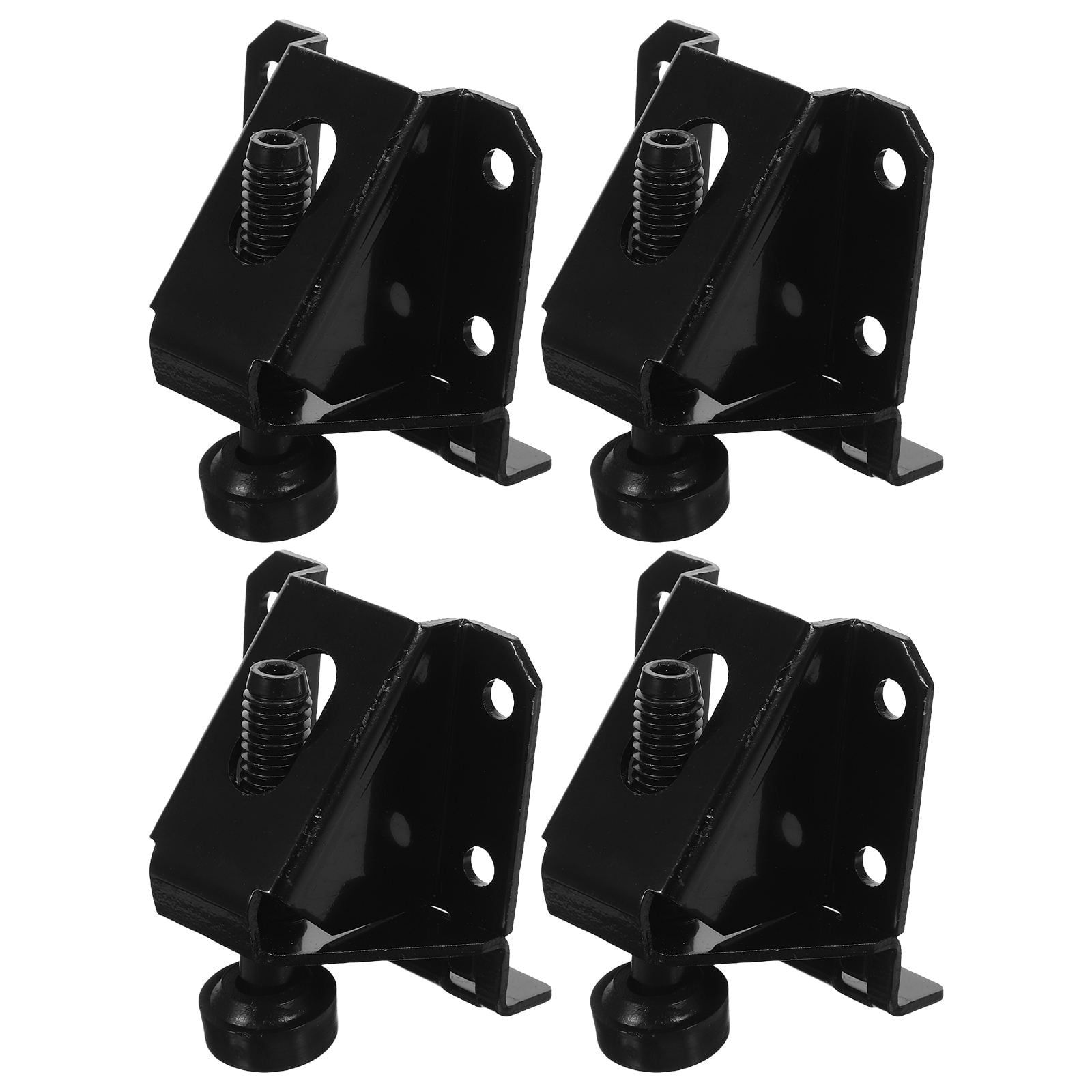 TABLZONE 4PCS Non Slip Adjustable Furniture Feet Heavy Duty Black Floor ...