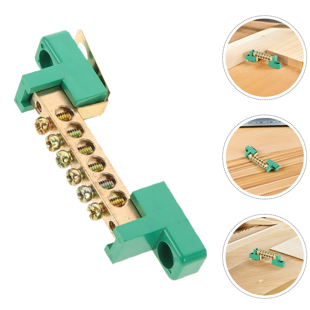 TABLZONE Copper Terminal Block Green Brass Power Terminal Safety ...