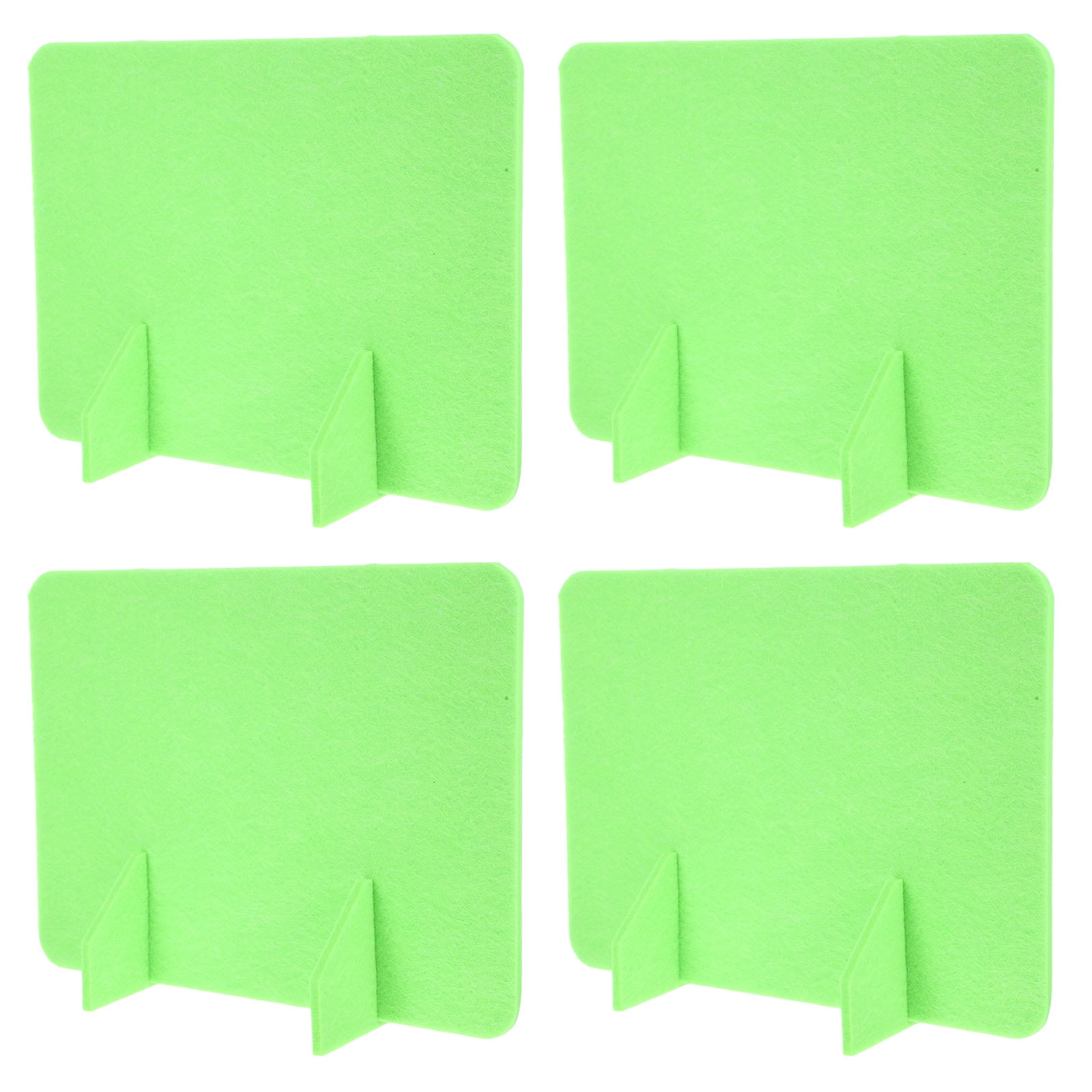 TABLZONE 4Pcs Felt Desk Divider Panel Light Green for Office Desktop ...