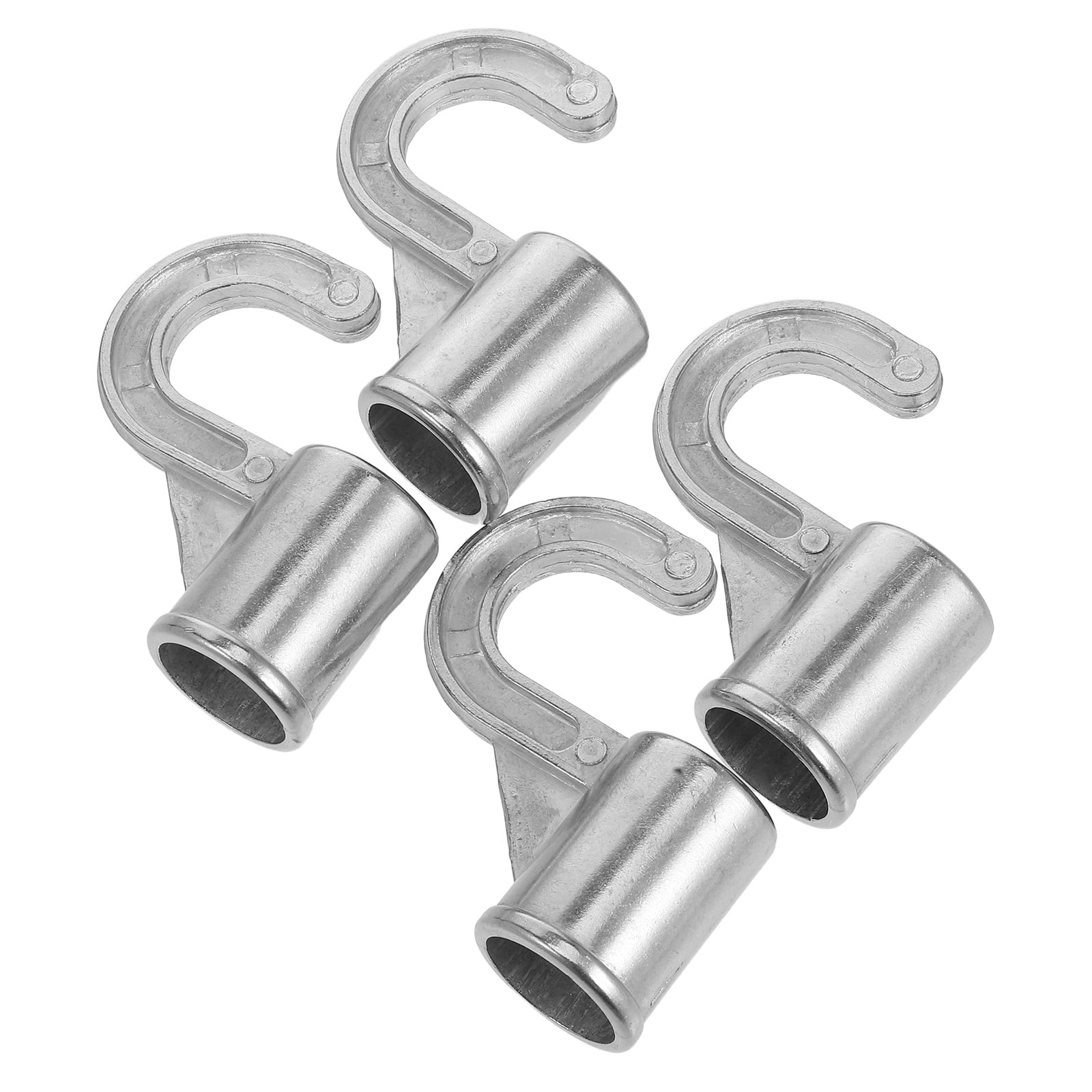 TABLZONE 4Pcs Aluminum Alloy Closet Rod Hooks for Stable Clothes ...