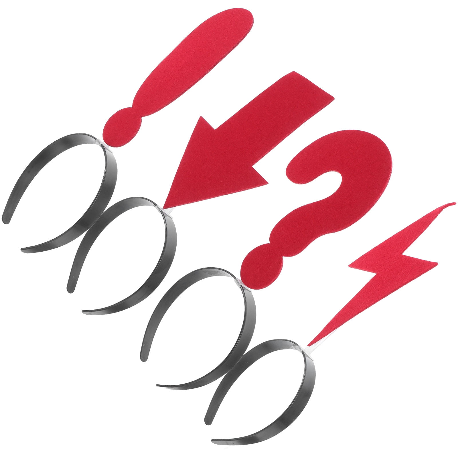 TABLZONE Question Mark Hair Accessories Cute Arrow Party Headband Red ...