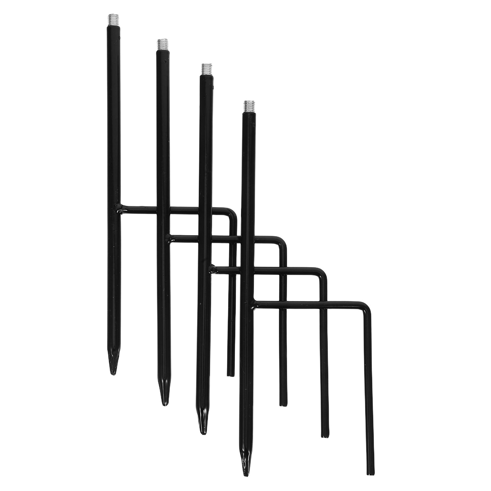 TABLZONE Durable Iron Garden Stakes for Plant Hanging Outdoor Use 4Pcs ...