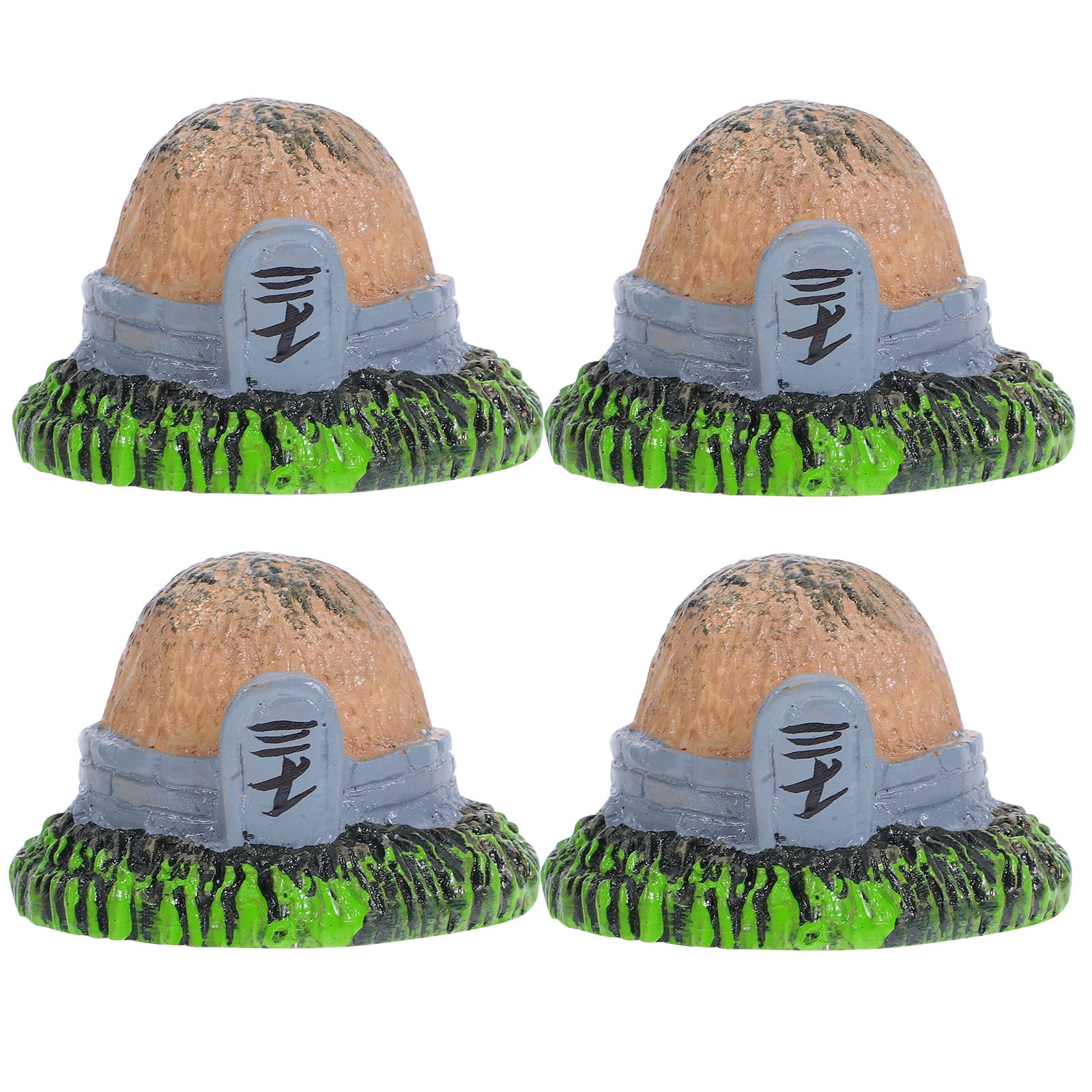TABLZONE 4pcs Miniature Graveyard Decorations Resin Headstone ...