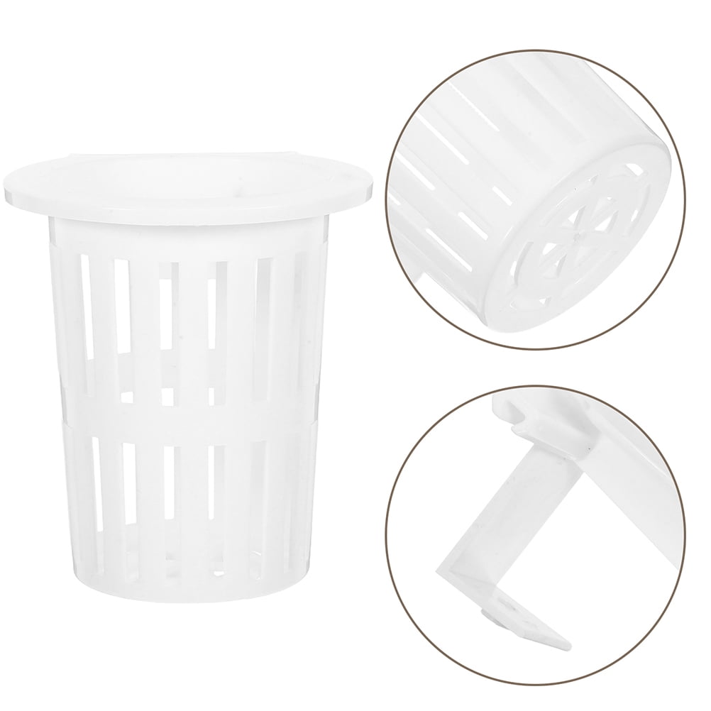 TABLZONE Hydroponic Basket Wall Mounted Baskets For Fish Tank White ...