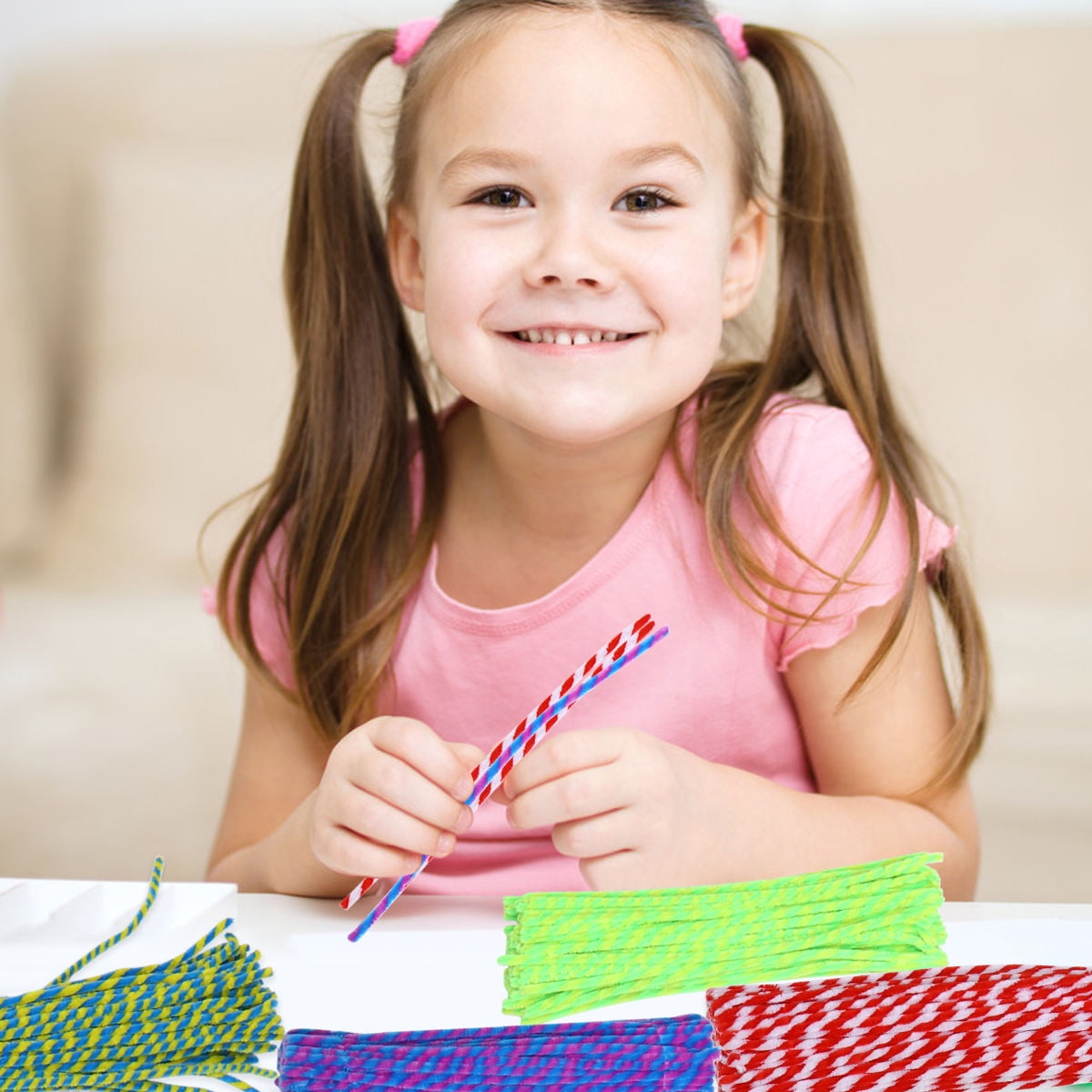TABLZONE 500pcs Assorted Pipe Cleaners for Students DIY Crafts and ...