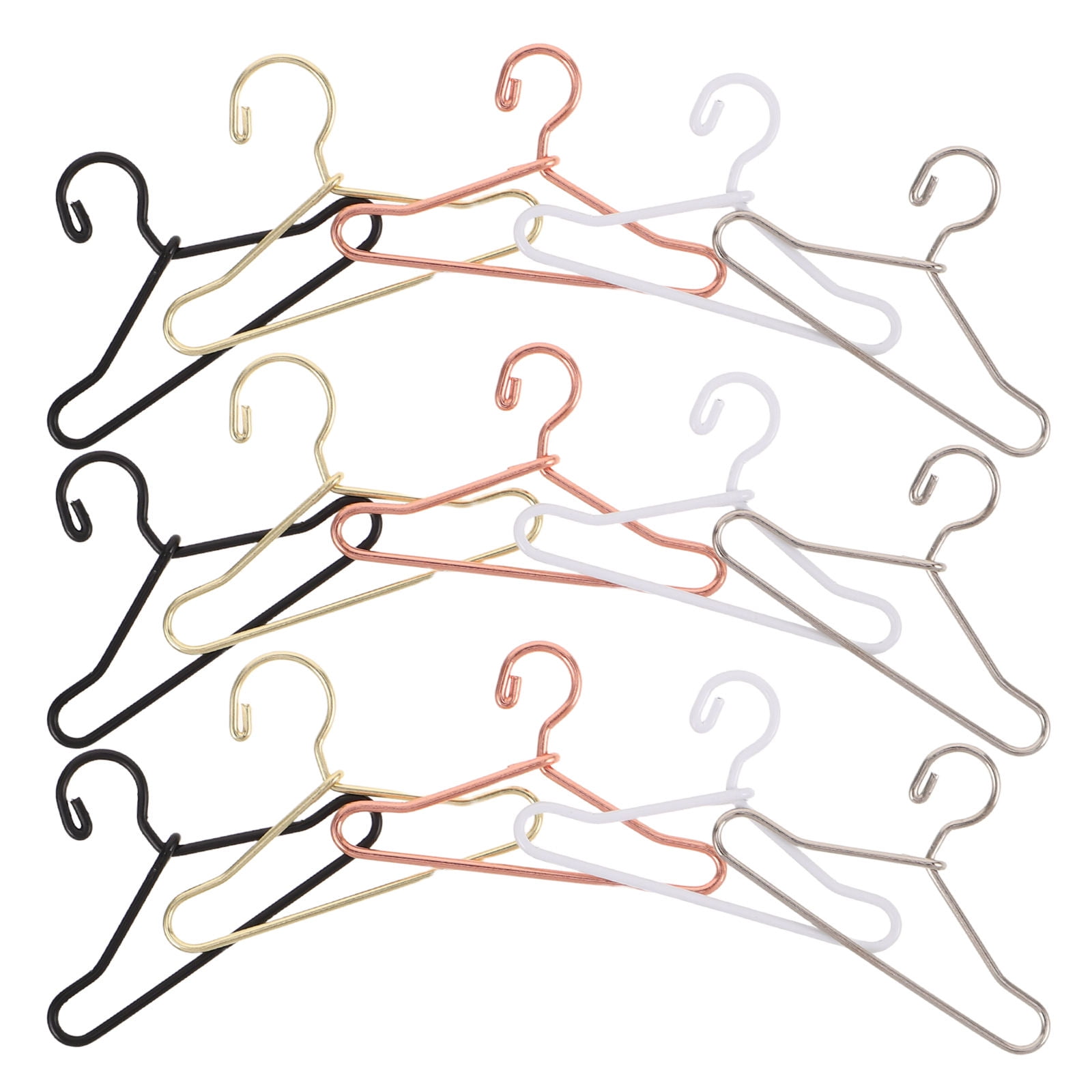 TABLZONE 50PCS Mini Doll Clothing Hangers for Dollhouse Decoration in ...