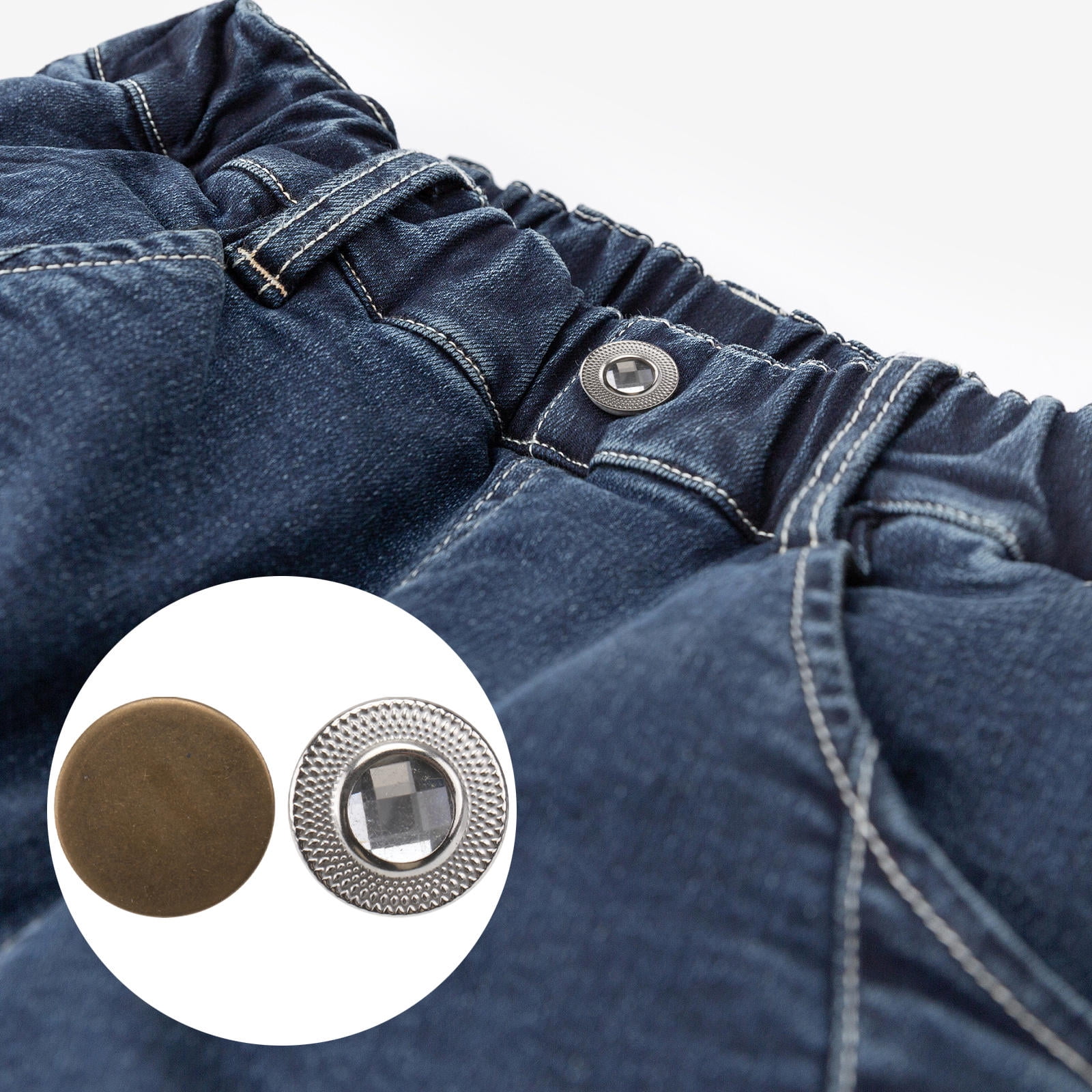 TABLZONE 50Set Metal Strap Lock Buttons For Jeans Bronze Durable Use ...