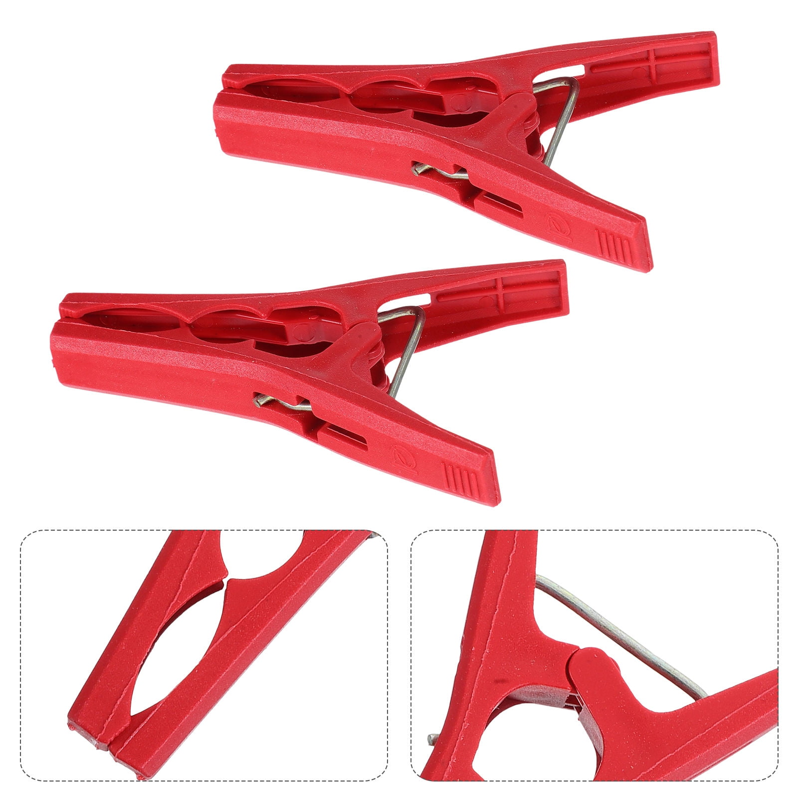 TABLZONE 50pcs Red Plastic Garden Plant Support Clamps Clips for Easy ...
