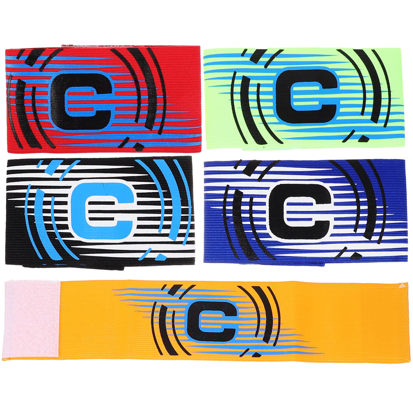 TABLZONE 5Pcs Adjustable Soccer Captain Armbands with Anti Slip Design ...