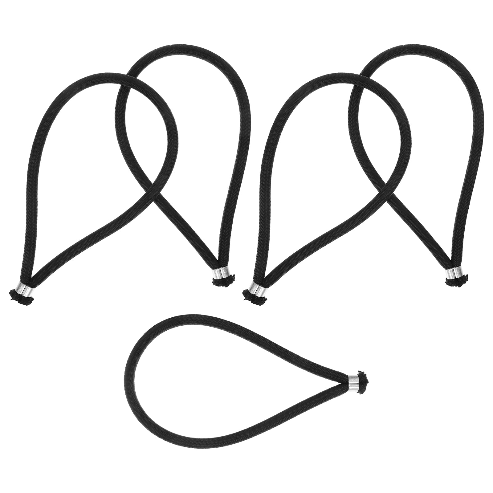 TABLZONE 5Pcs Elastic Bungee Ropes Black for Tent Tarp Tie Down Heavy ...