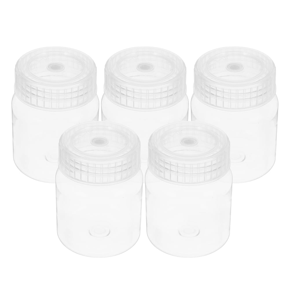 TABLZONE Chemical Container Wide Mouth Reagent Bottle Plastic 5Pcs ...