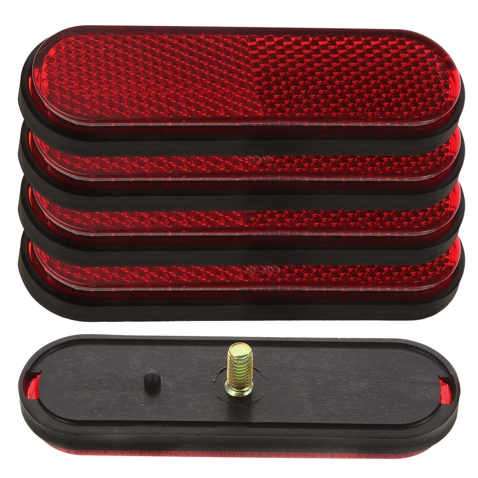TABLZONE 5Pcs Red Reflective Bike Spoke Reflectors Plastic Warning ...