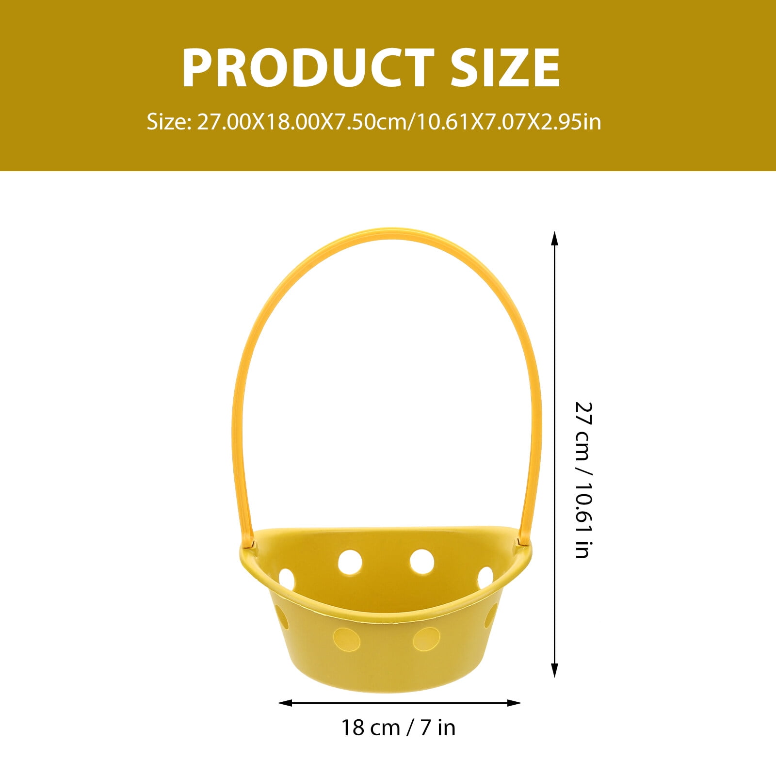 TABLZONE 5Pcs Handheld Plastic Flower Basket for Home Decoration and ...