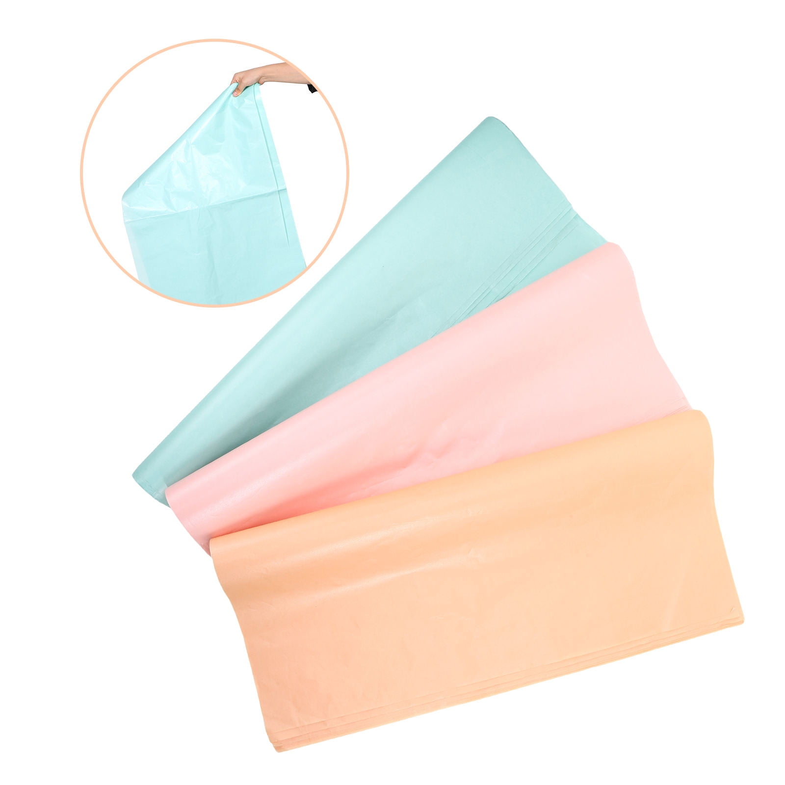 TABLZONE 60pcs Flower Packaging Paper Assorted Color Handcrimped Design ...