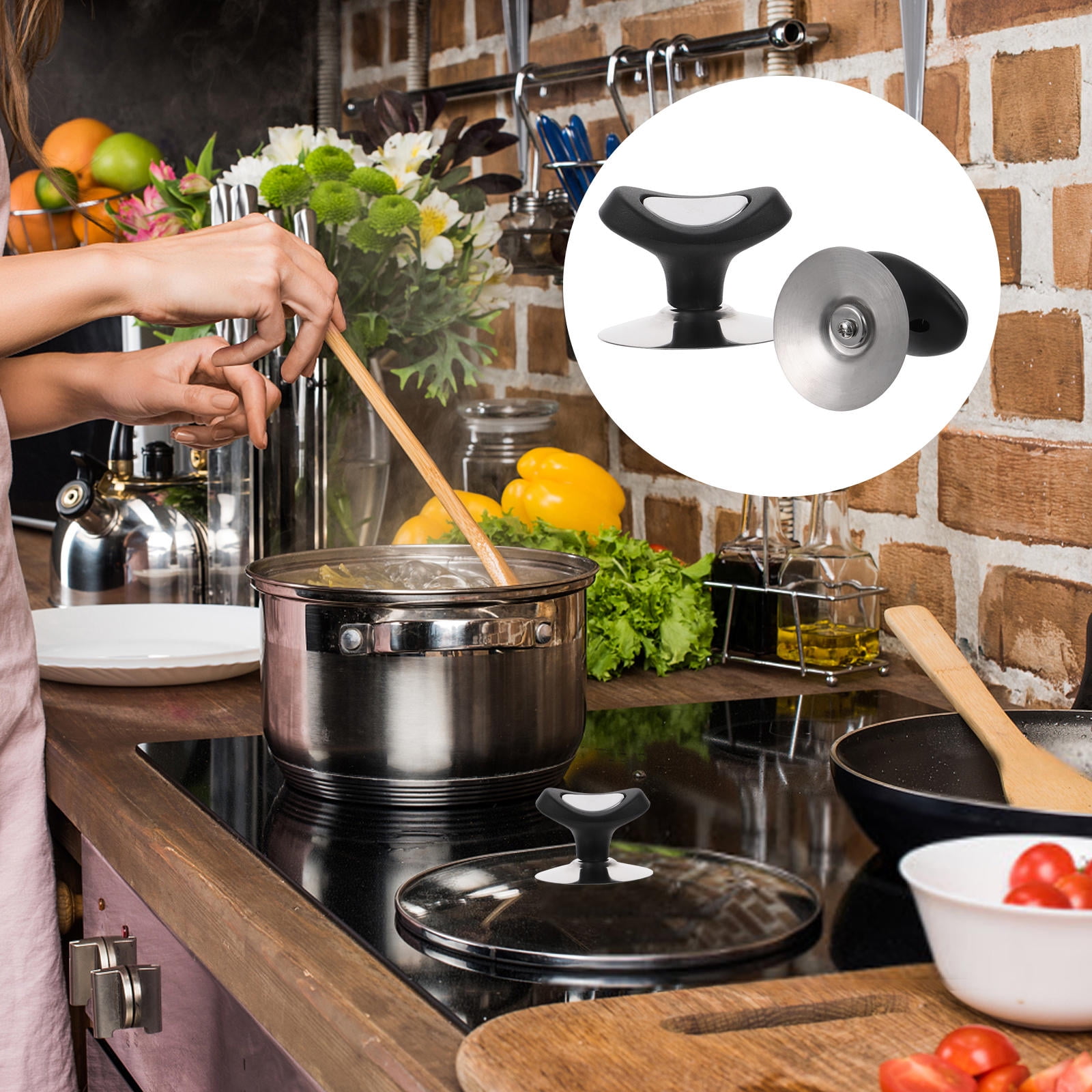 TABLZONE 6-Piece Cookware Lid Knobs Set, Easy to Install Pot Cover ...