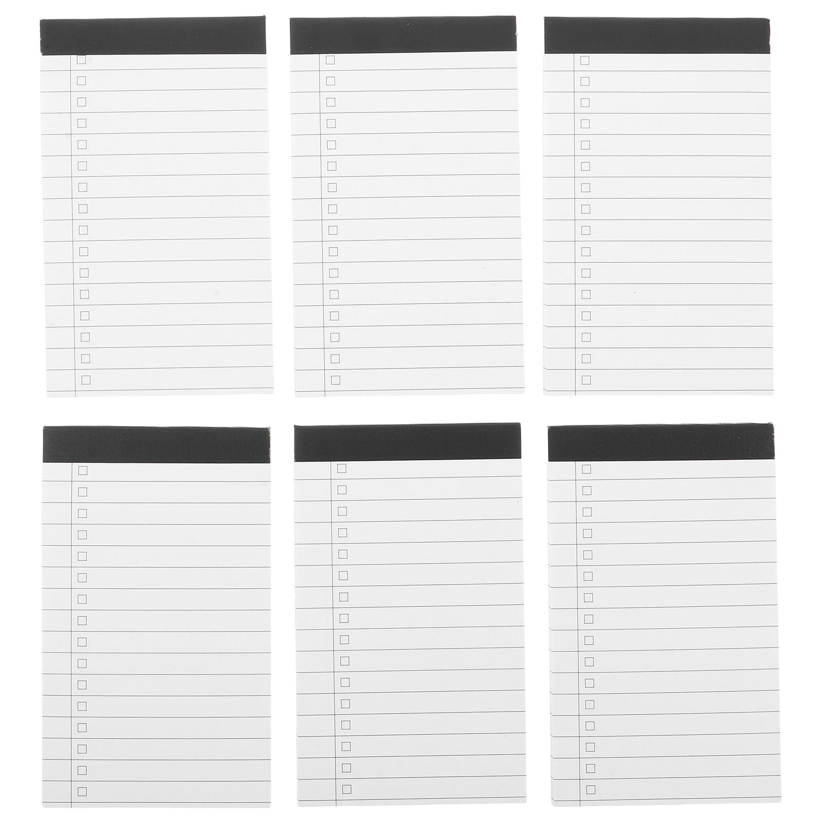 TABLZONE 6Pcs Pocket Notepad White Ruled Paper Compact Memo Book for ...
