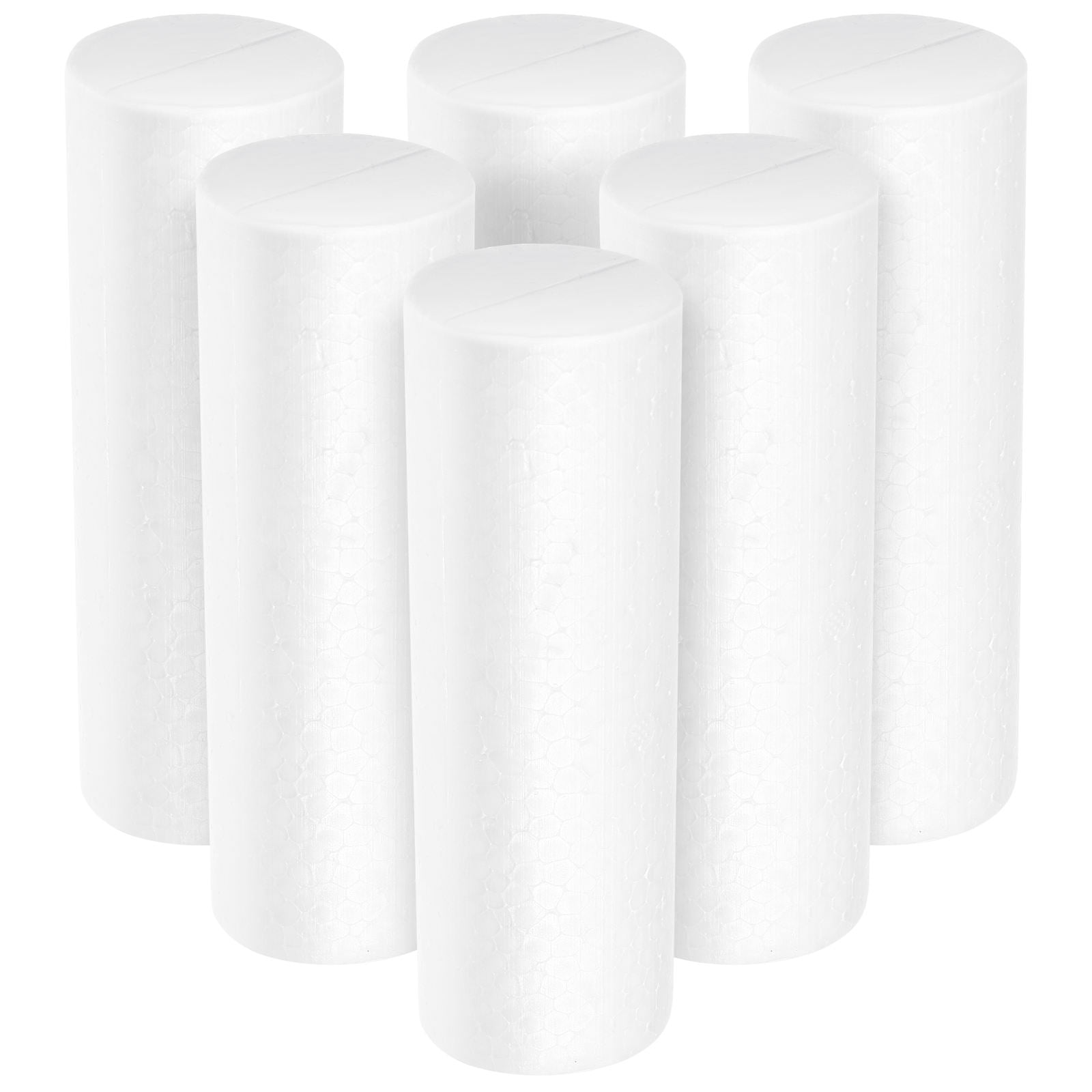TABLZONE 6Pcs Polystyrene Tubes for Crafts Cuttable Cylinder ...