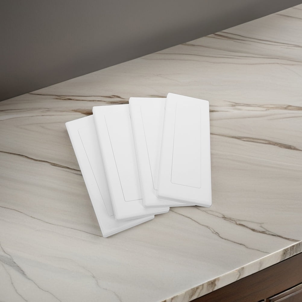 TABLZONE 6Pcs White Wall Plate Covers Plastic Electrical Box Plates for ...