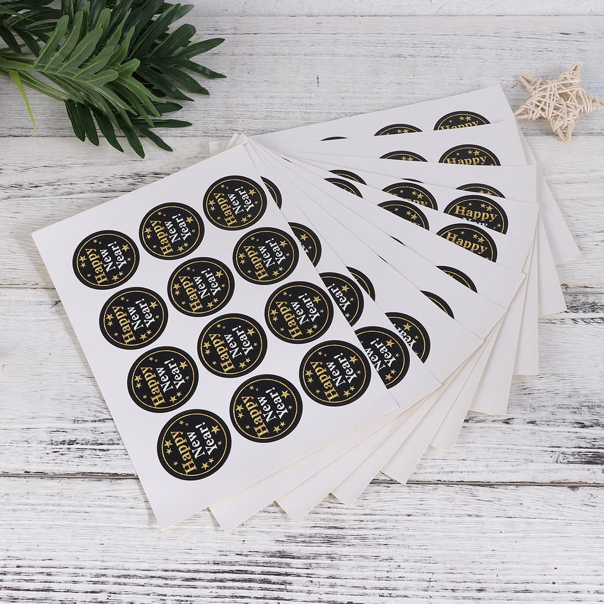 TABLZONE 8 Sheets Round Adhesive Sealing Stickers for Crafts ...