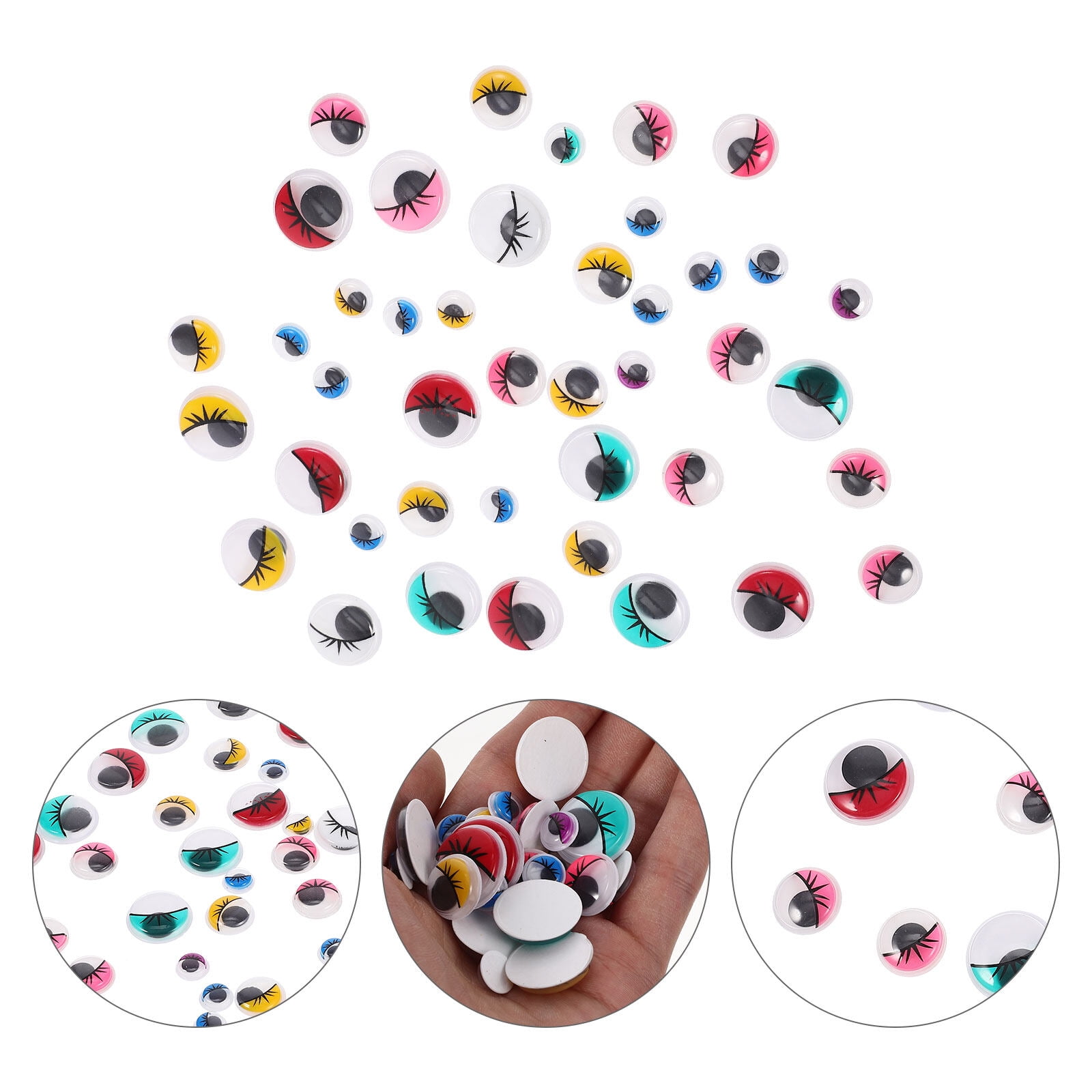 TABLZONE 84Pcs Decorative Eyeball Sticker MultiColored for Handmade ...