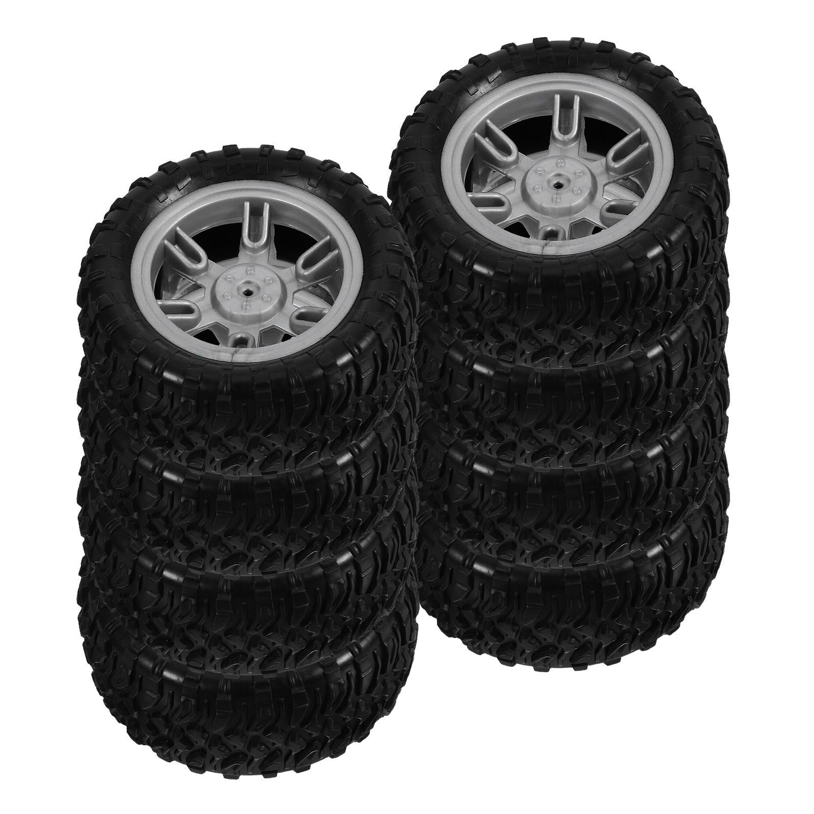 TABLZONE 8PCS Car Assemble Wheels Black Plastic Rubber Noise Reduction ...
