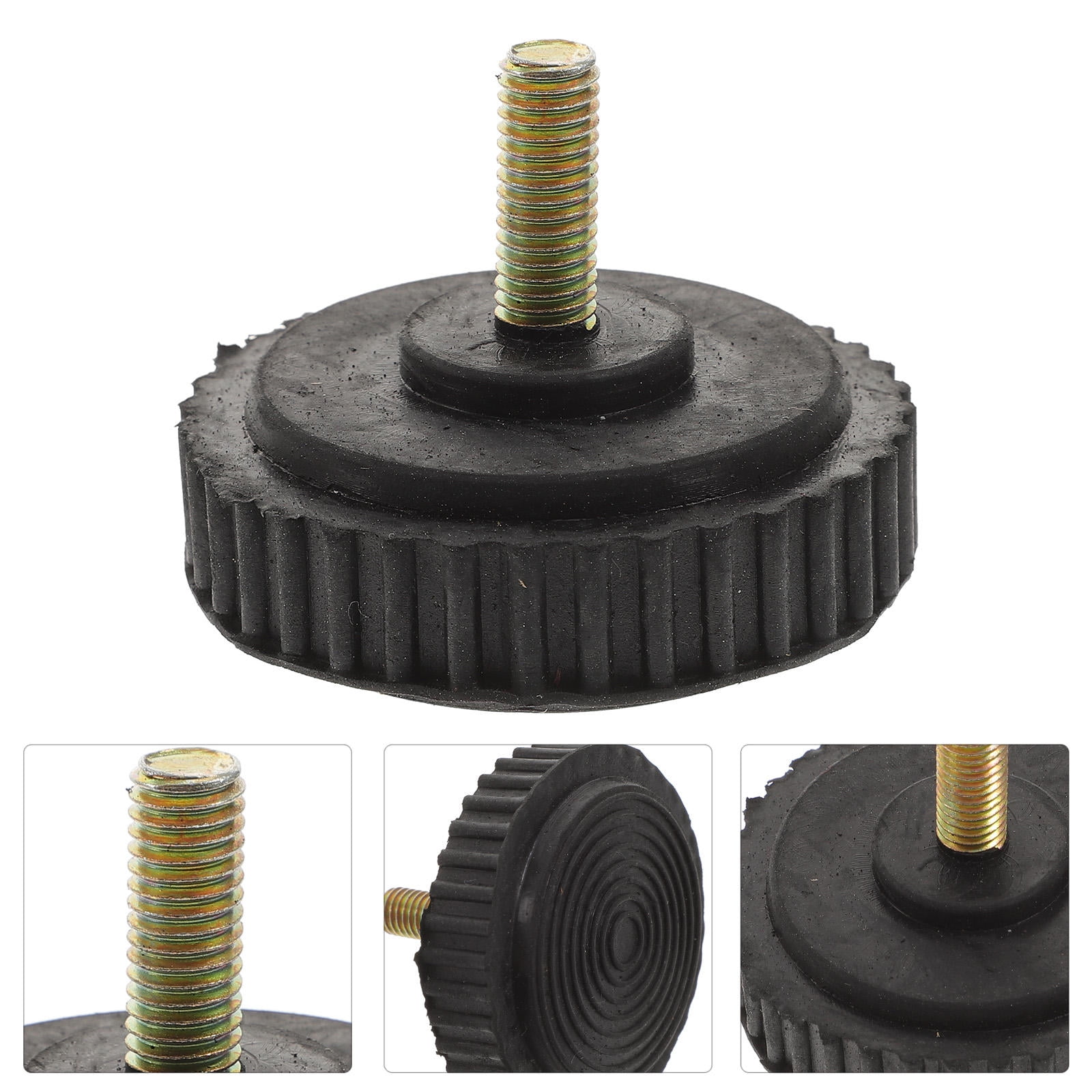 TABLZONE 8Pcs Carpet Furniture Sliders Rubber Foot Black with ...