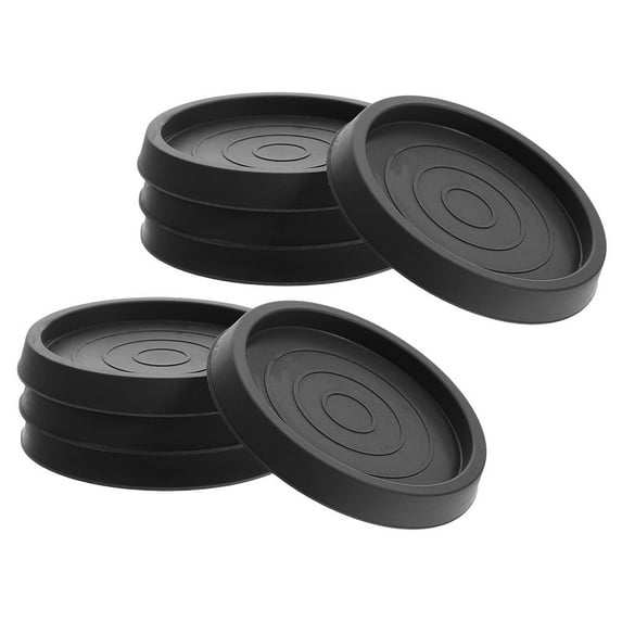 TABLZONE 8Pcs Table Leg Protectors Rubber Caster Cups Black Wear ...