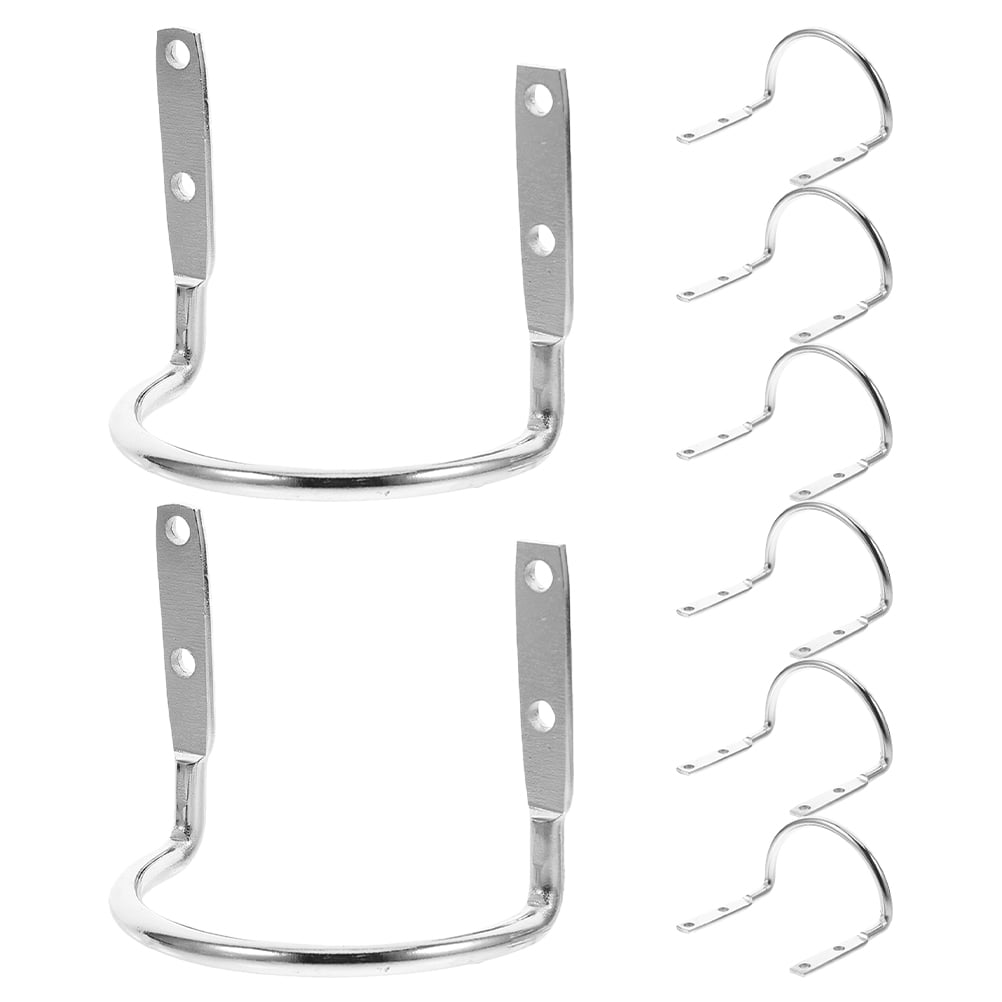 TABLZONE 8Pcs Wall Mount Hammer Hook U Shaped Iron Holder Loop For ...