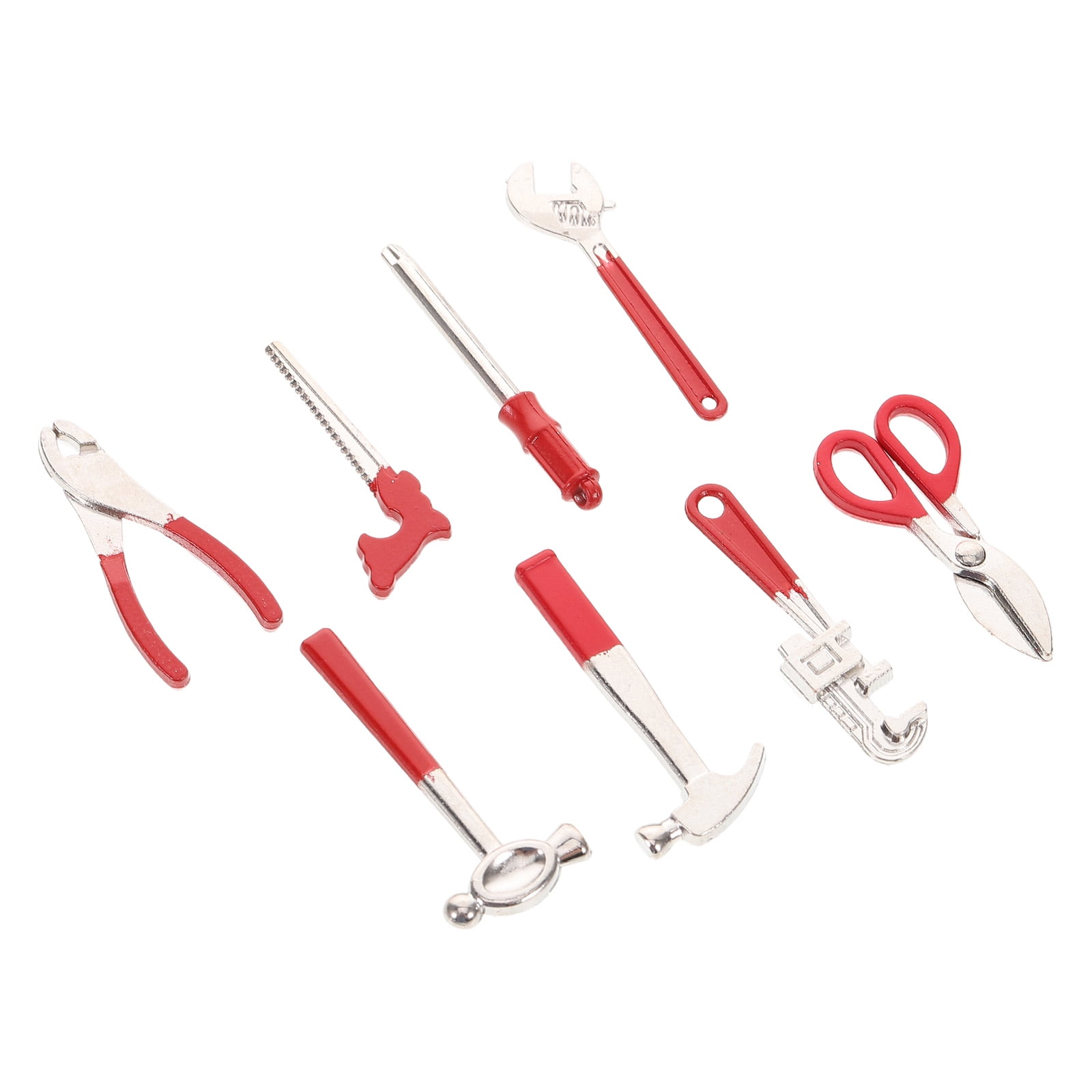 TABLZONE 8pcs Dollhouse Work Tools Alloy Accessories Set For Creative ...