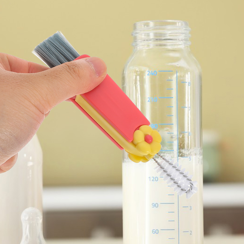 TABLZONE Small Cleaning Brushes, Multifunctional, Fiber Bristles ...