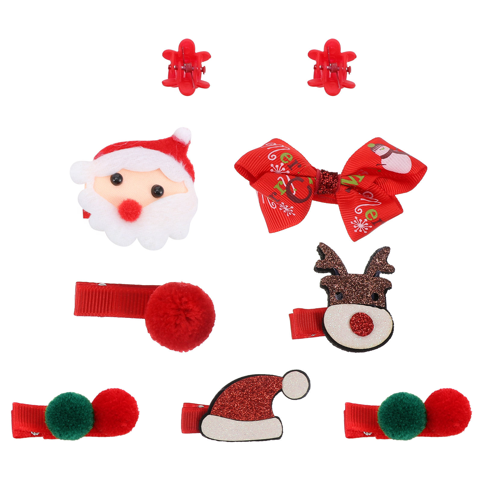 TABLZONE 9pcs Kids Hair Accessories Set for Girls Fabric Hair Ties with ...