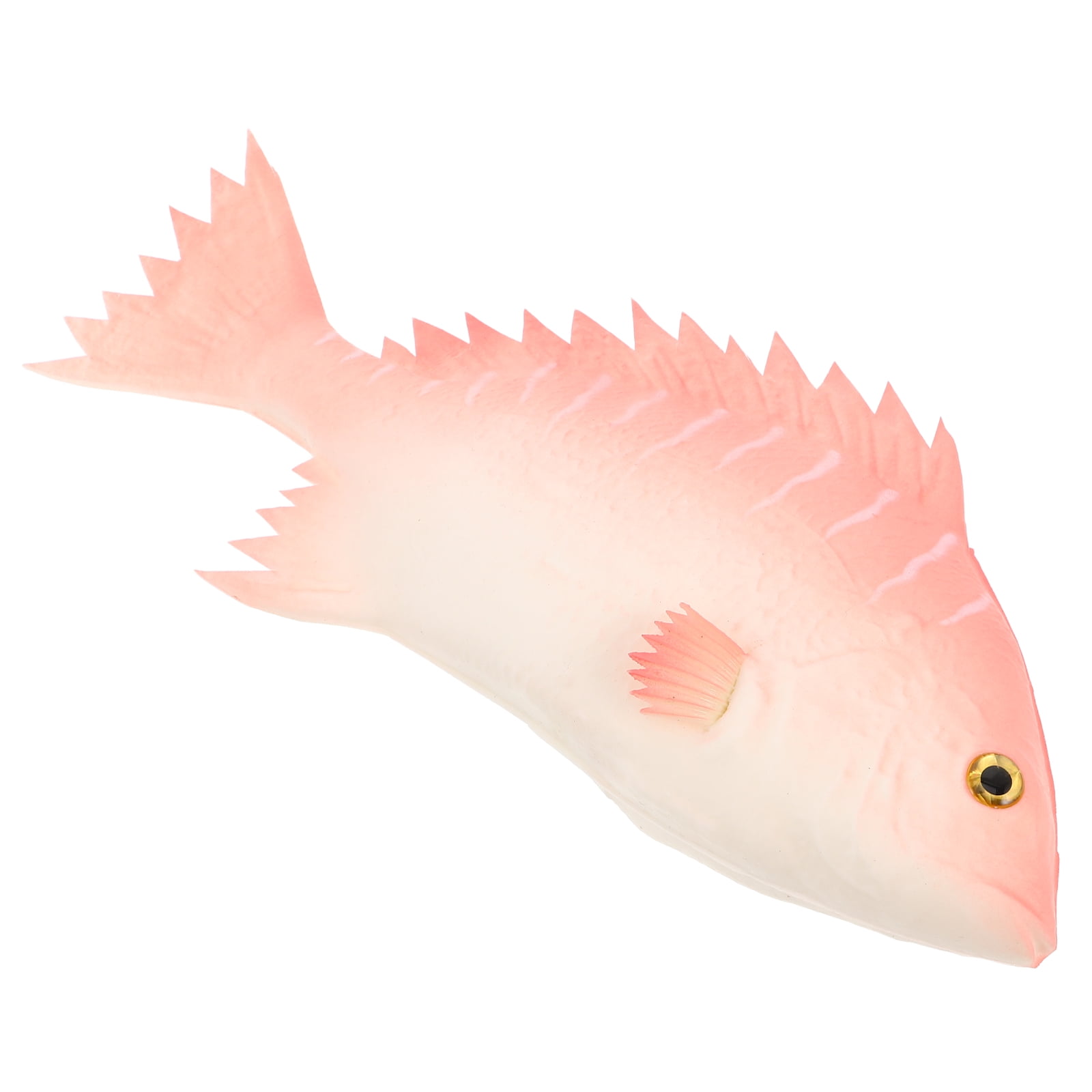 TABLZONE Sea Animal Figures Artificial Fish Display PU Pink 1Pack ...