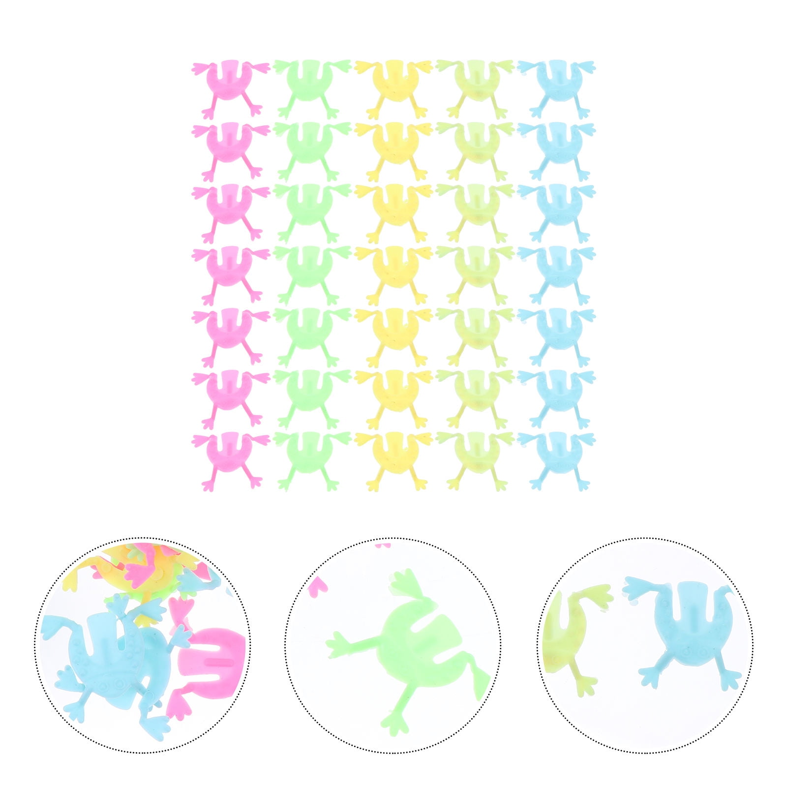 TABLZONE Assorted Color Jumping Frogs Toy Made of ABS for Kids Playing ...