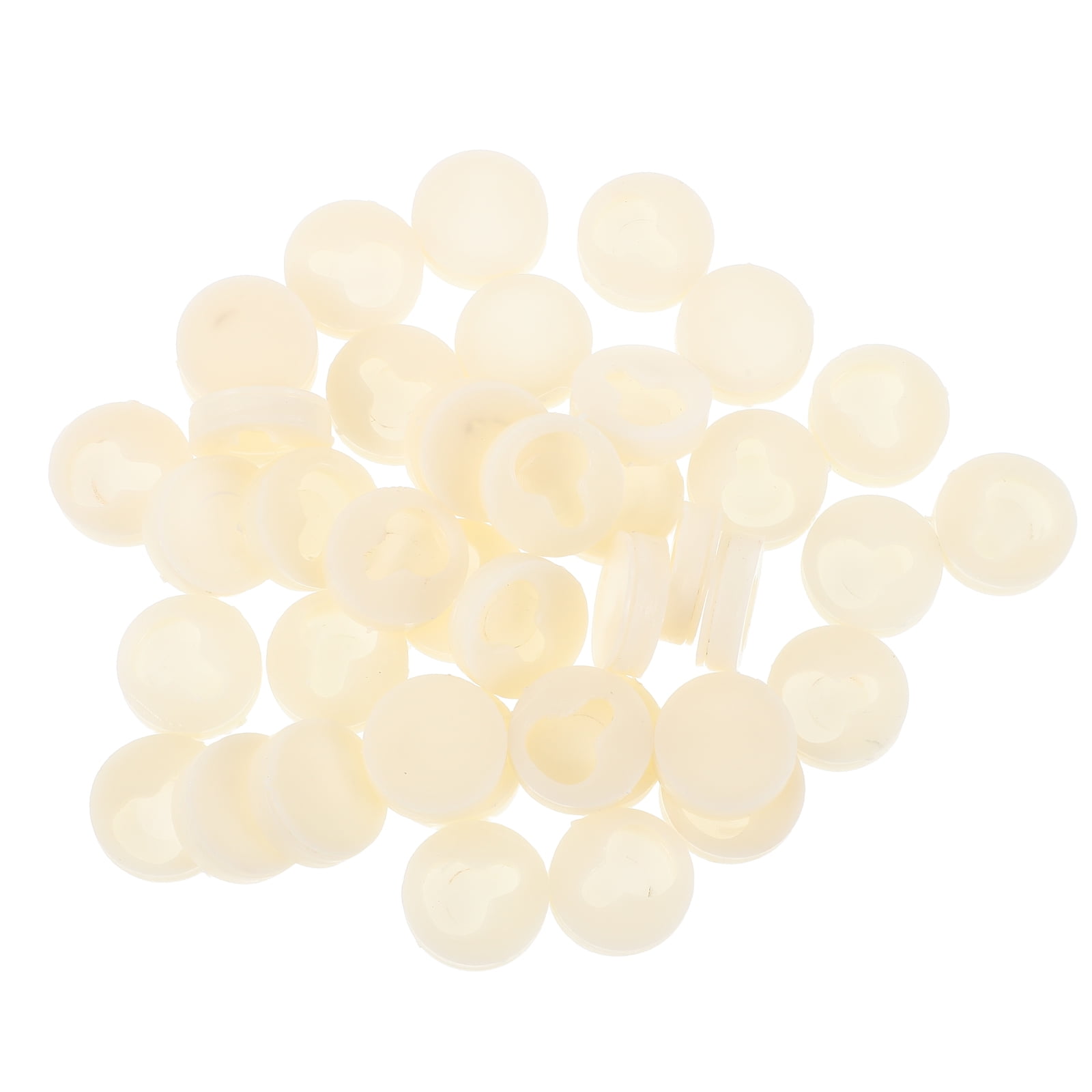 TABLZONE Beige Plastic Keyhole Hanging Plates for Secure Wall Mounting ...