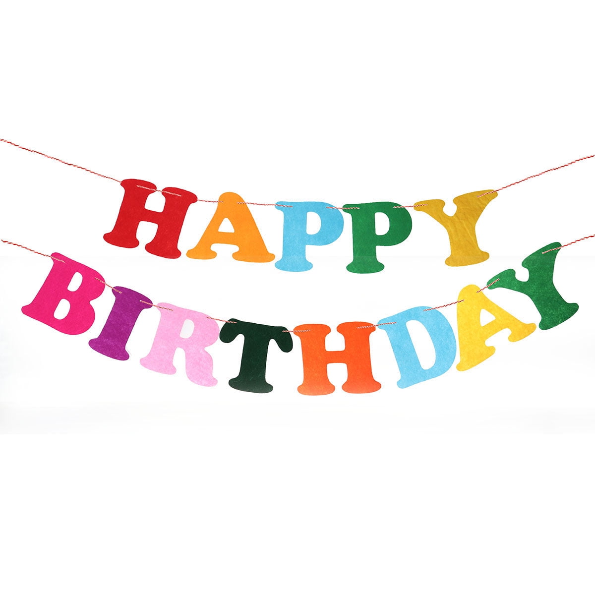 TABLZONE Assorted Color Birthday Banner Hanging Gar for Indoor and ...