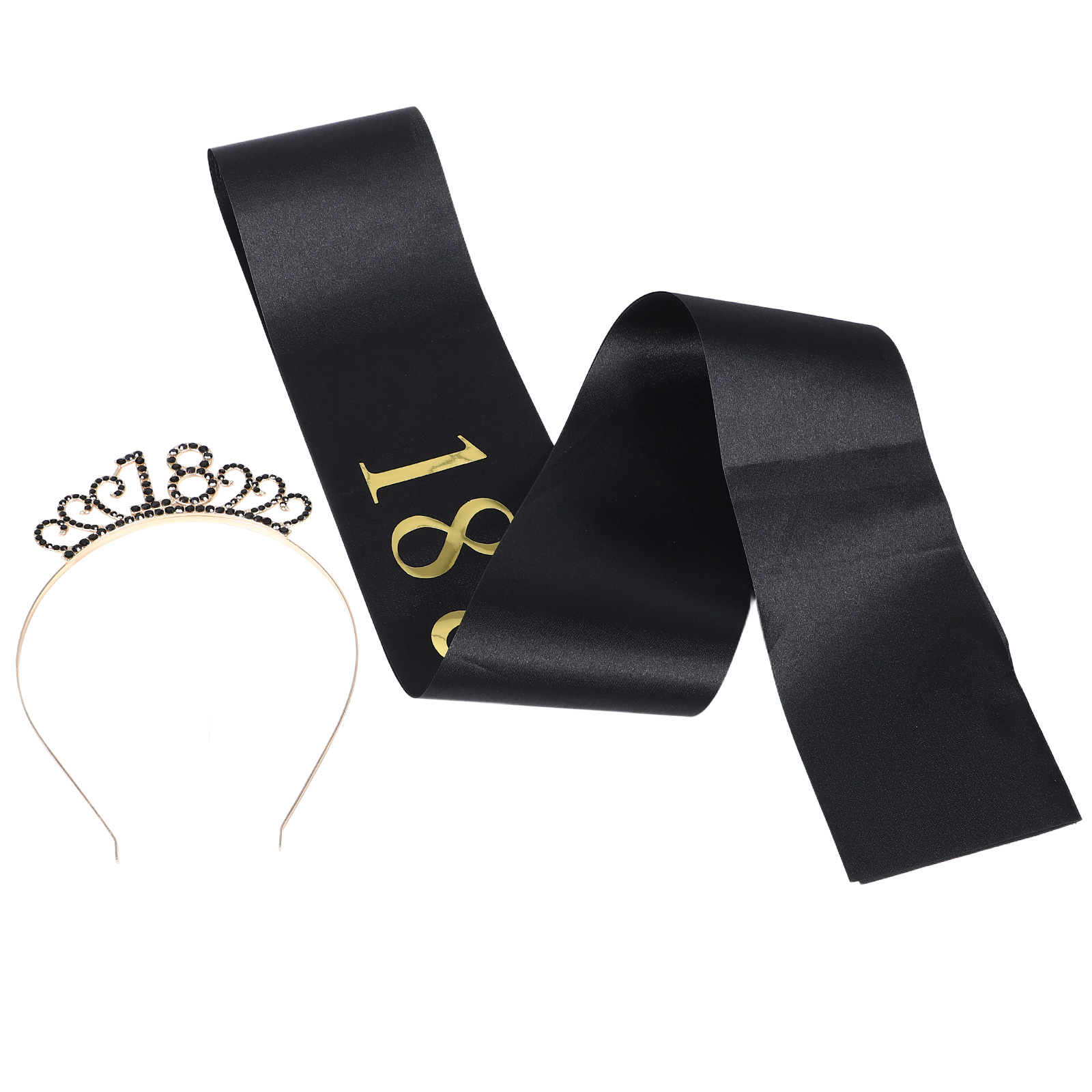 TABLZONE Birthday Sash and Tiara Set for Girls Party Accessories ...