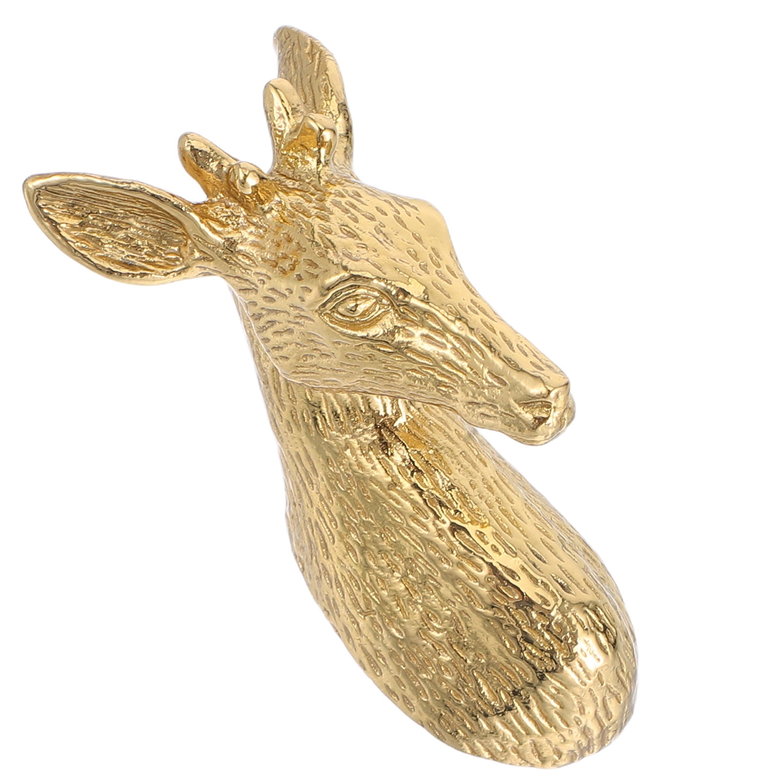 TABLZONE Decorative Brass Deer Head Knob Vintage Style Cabinet and ...