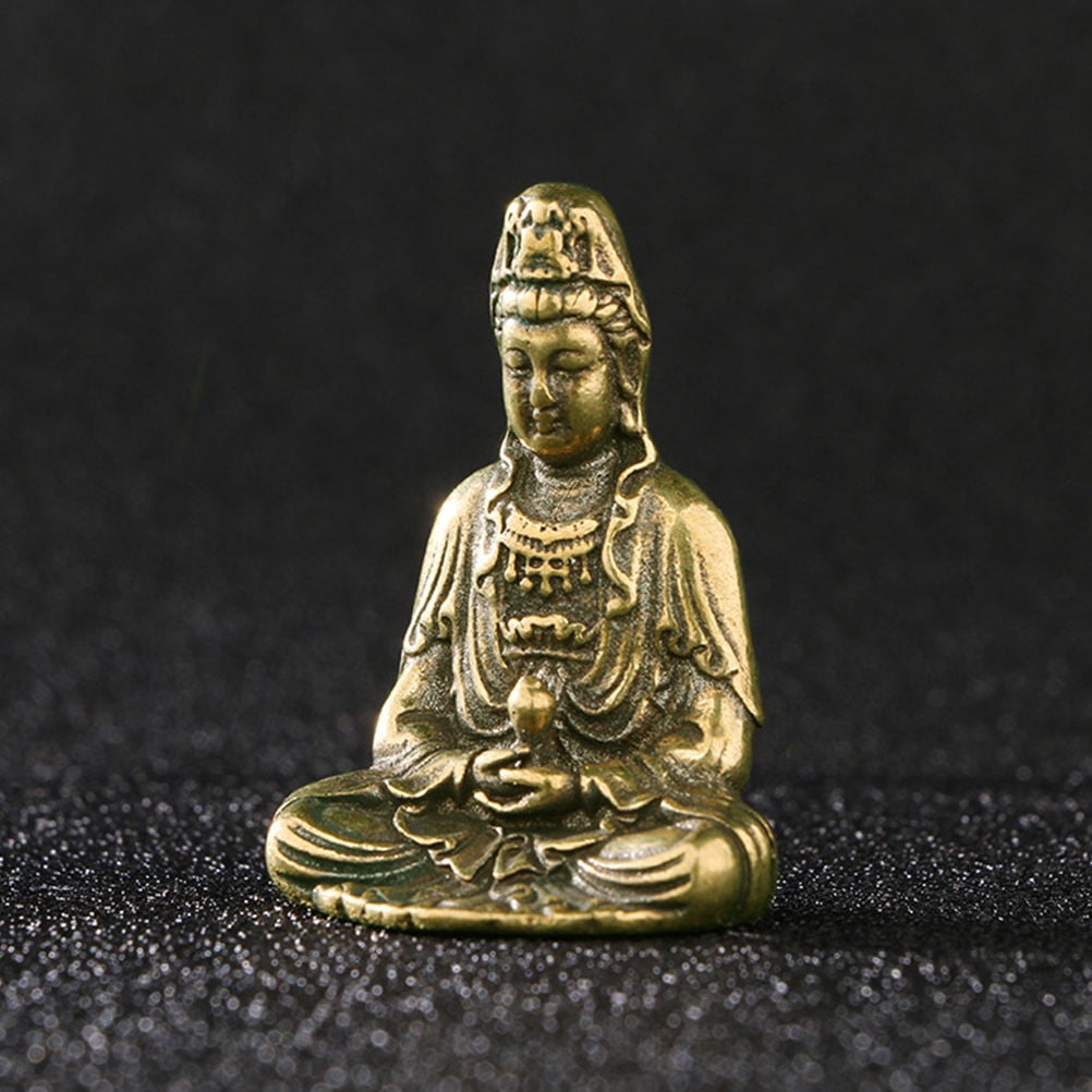 TABLZONE Brass Statue Sculpture Copper Buddha Decorations Home Golden ...