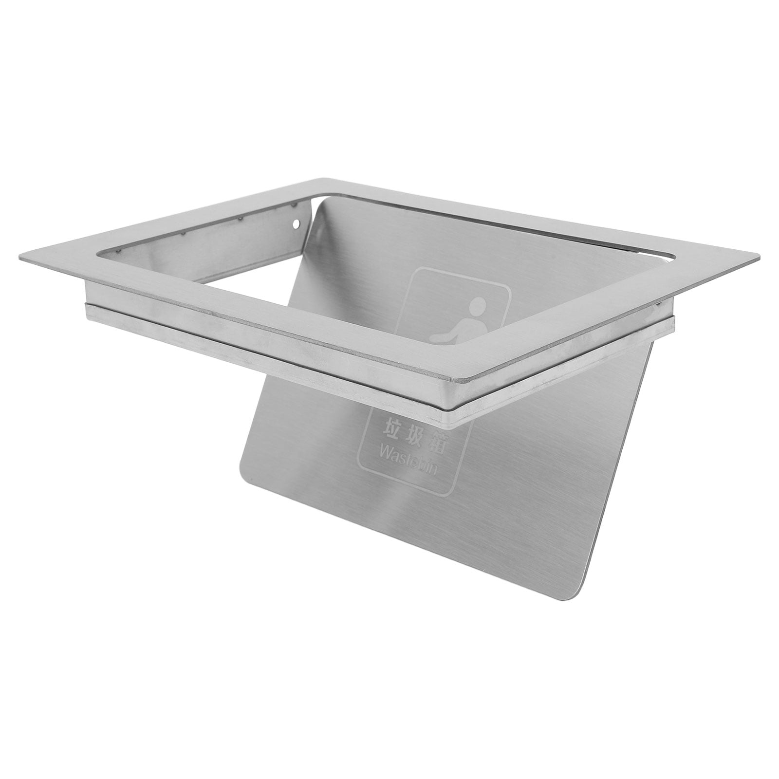TABLZONE Cabinet Recessed Trash Can Lid Stainless Steel Built in Cover ...