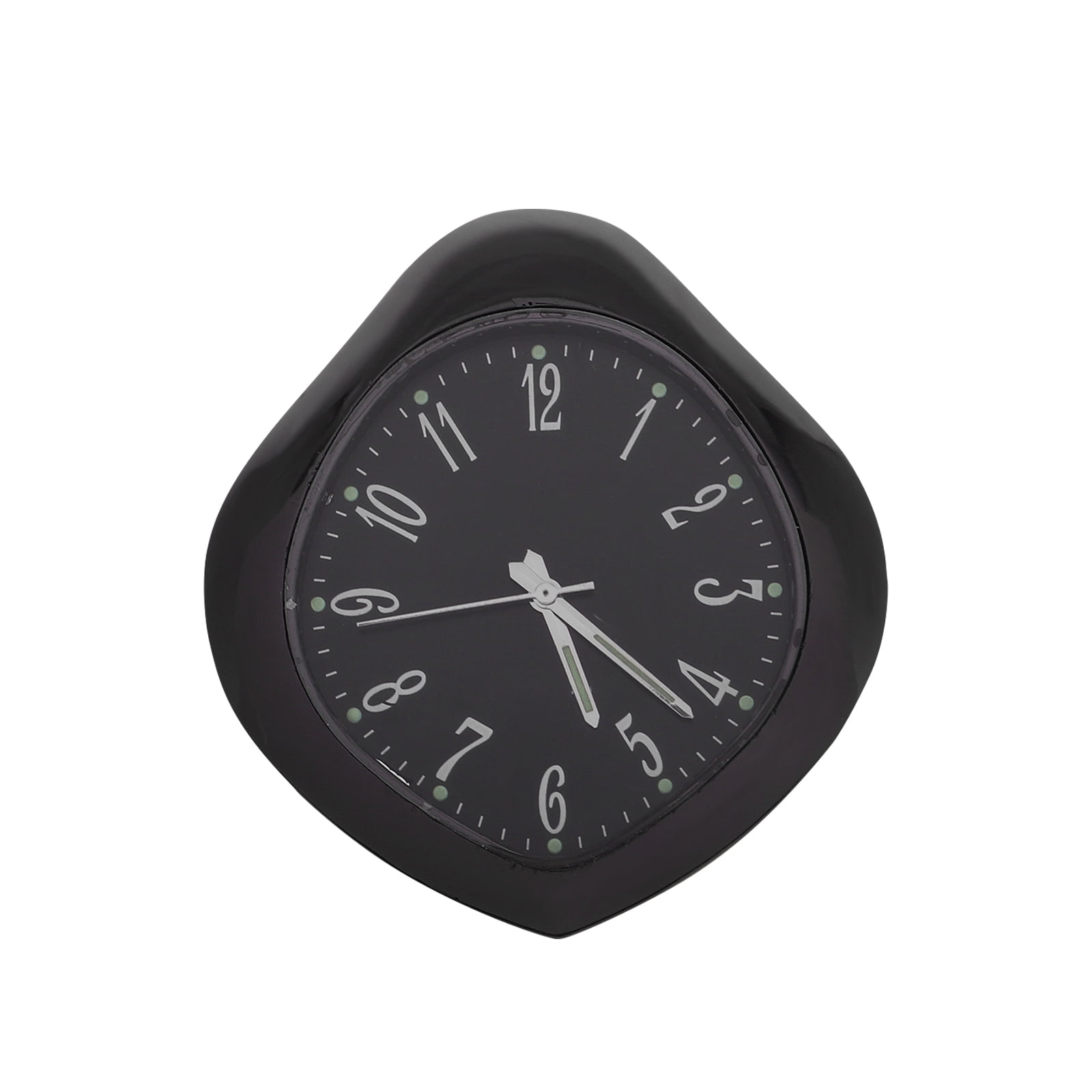 TABLZONE Car Dashboard Clock Black Metal Design with Easy Install and ...