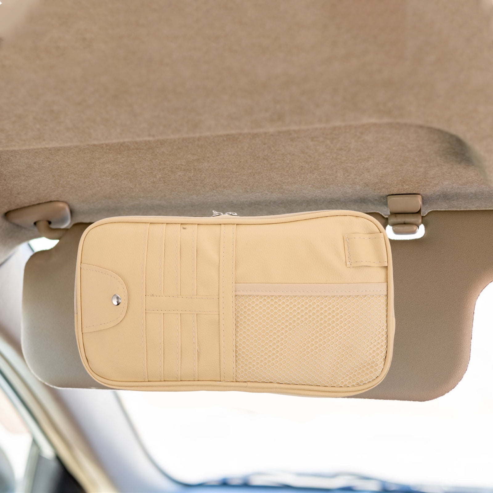 TABLZONE Car Registration and Insurance Holder Compact Design Beige ...