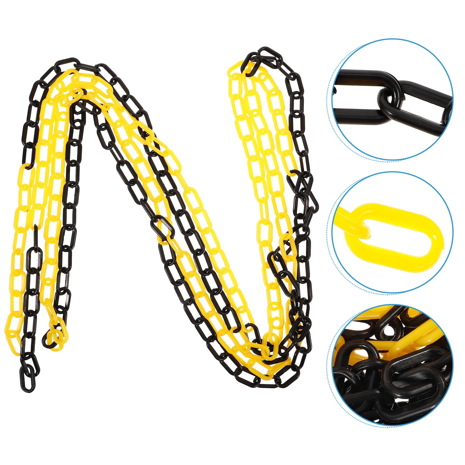 TABLZONE Caution Chain Safety Barricade Plastic Chain for Safety ...