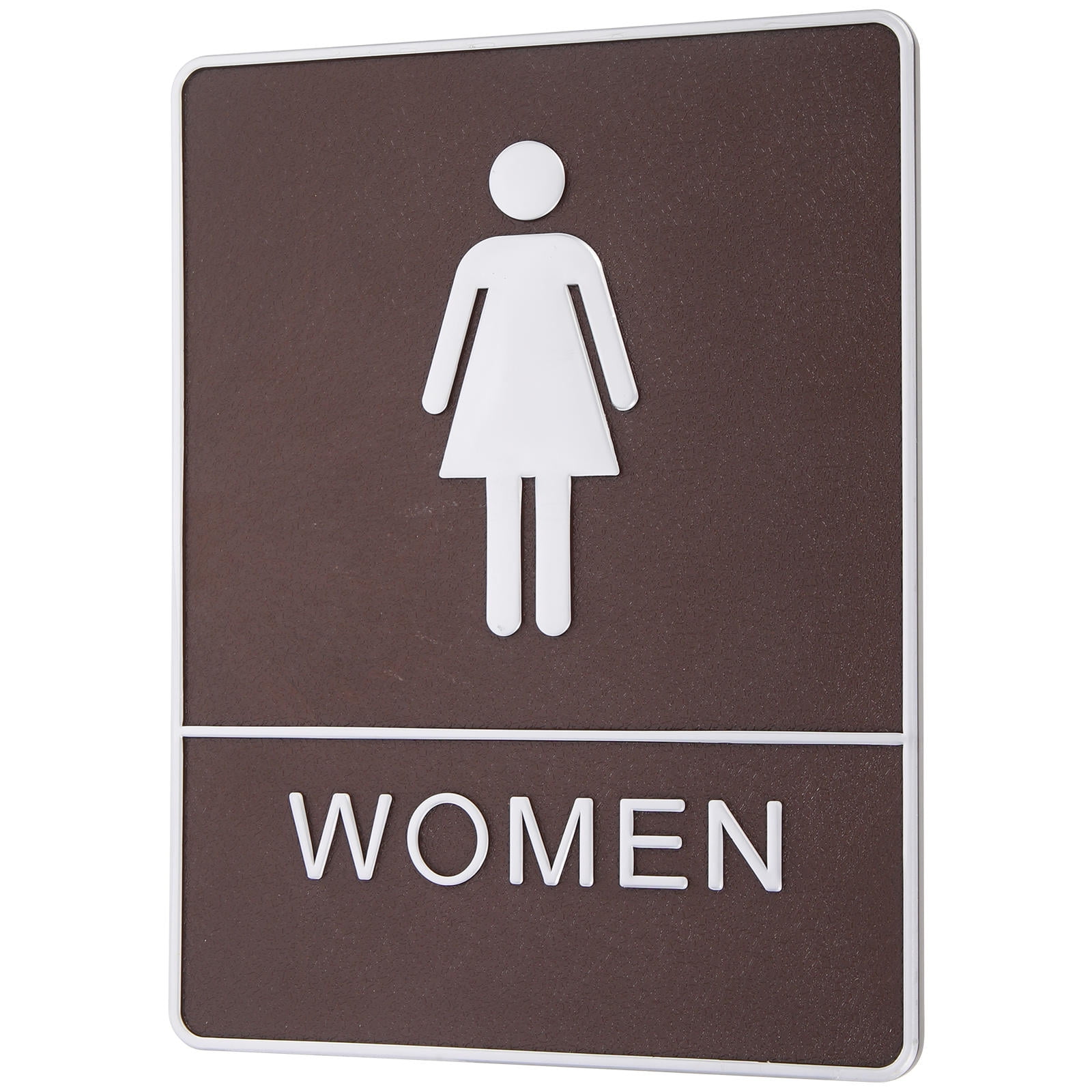 TABLZONE Self Adhesive Coffee Toilet Sign Plate for Restroom Door Clear ...